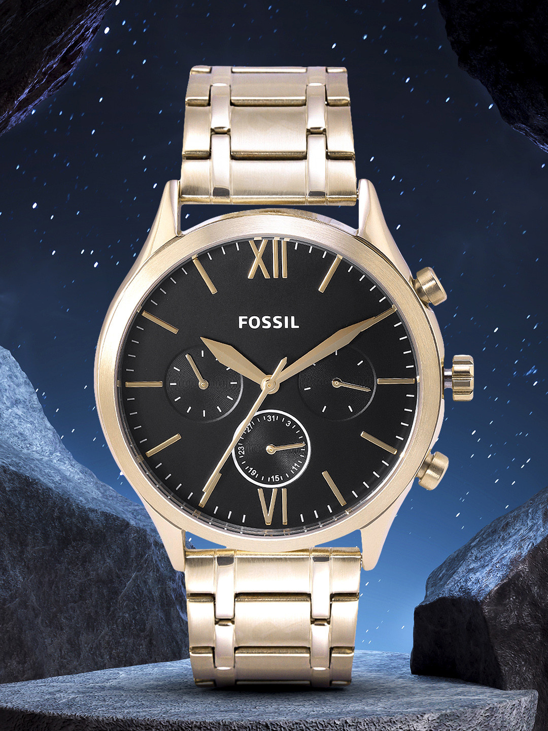 Buy Fossil Men Black Analogue Watch BQ2366 - Watches for Men 13144850 ...