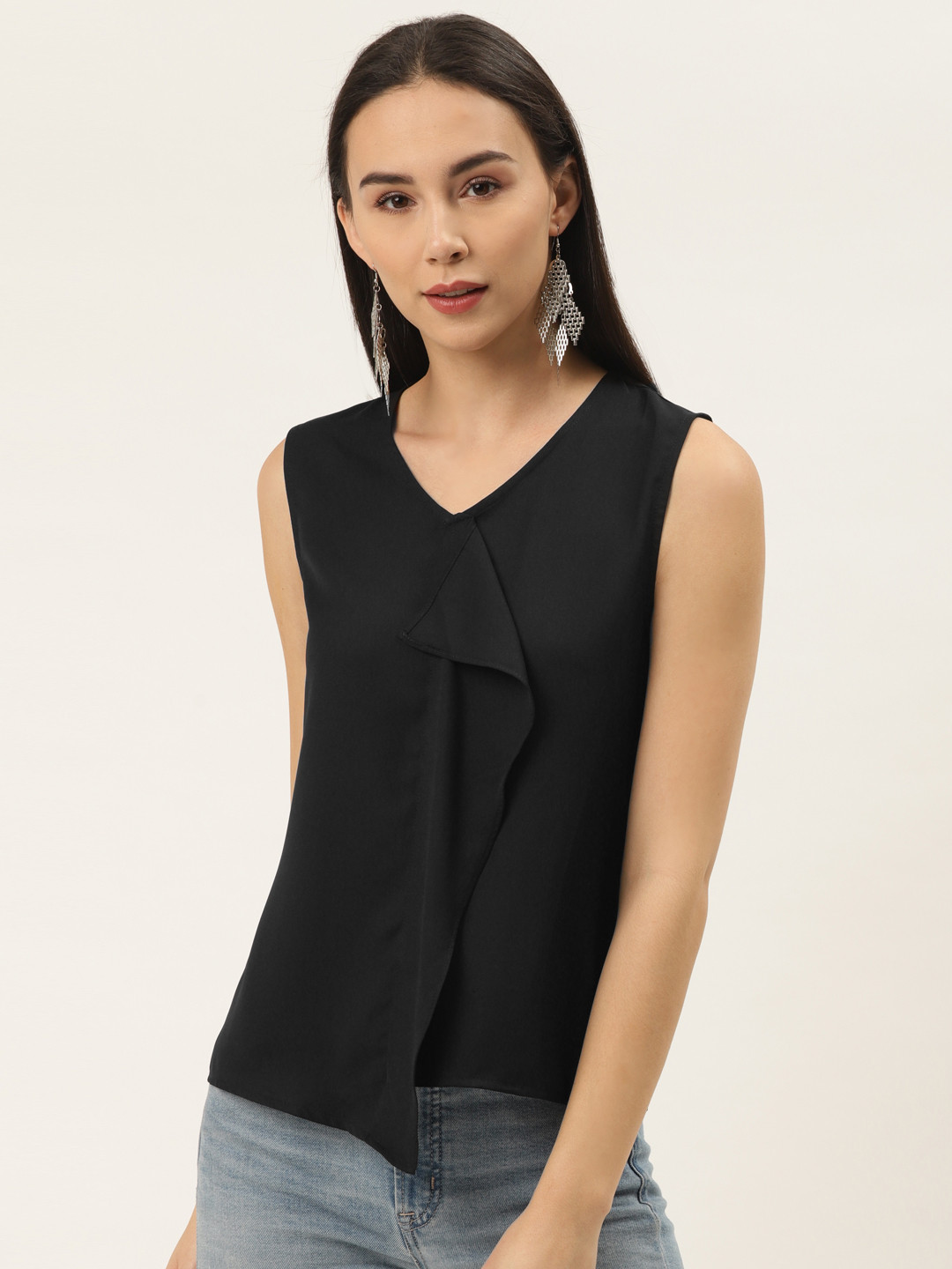 Buy Trend Arrest Women Black Solid Top - Tops for Women 13146904 | Myntra