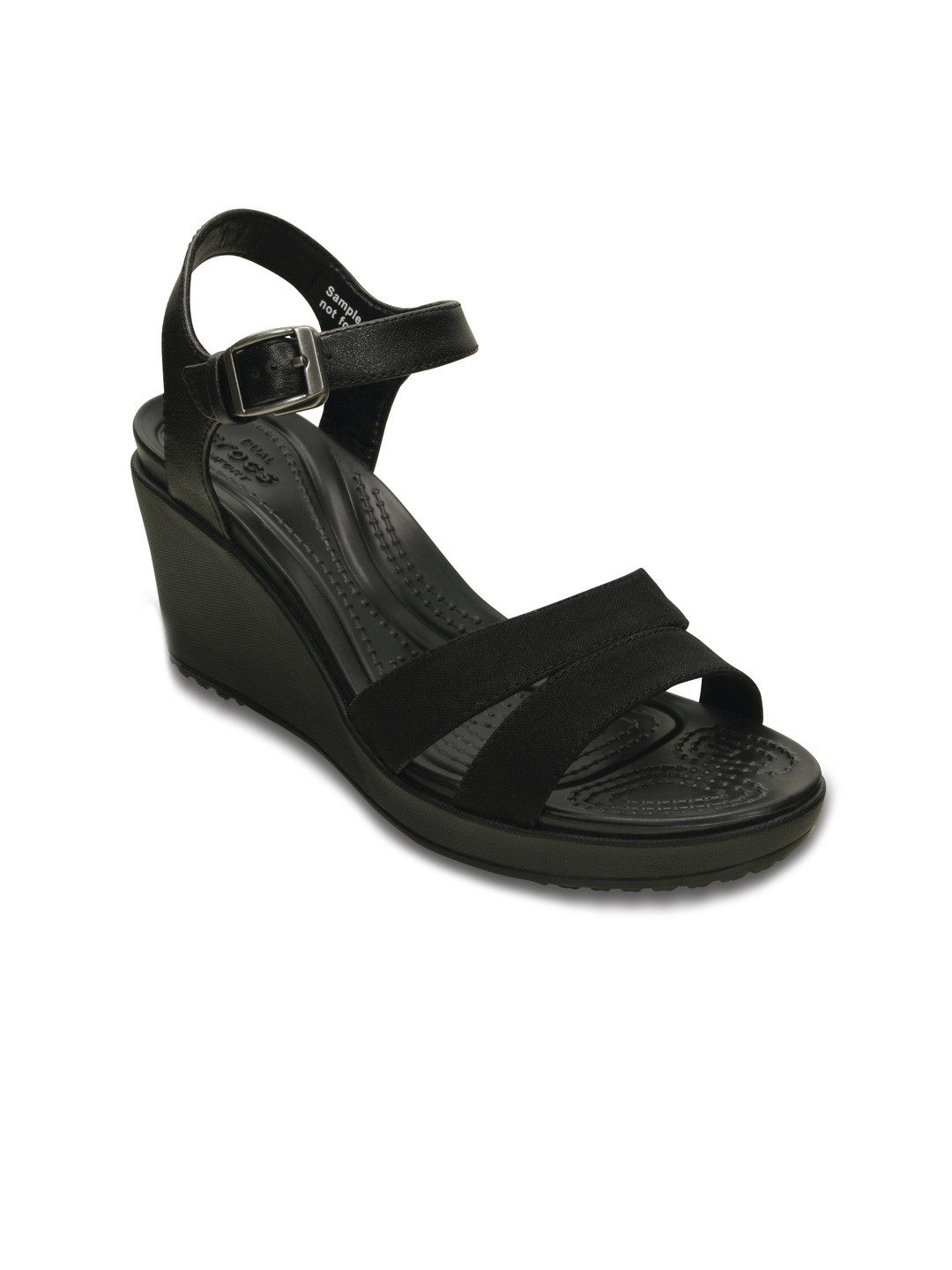 Buy Crocs A Leigh Women Black Wedges - Heels for Women 1316310 | Myntra