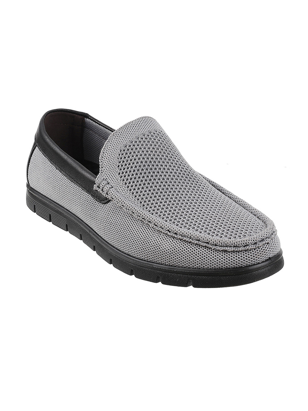 Buy Metro Men Grey Perforated Loafers - Casual Shoes for Men 13166570 ...