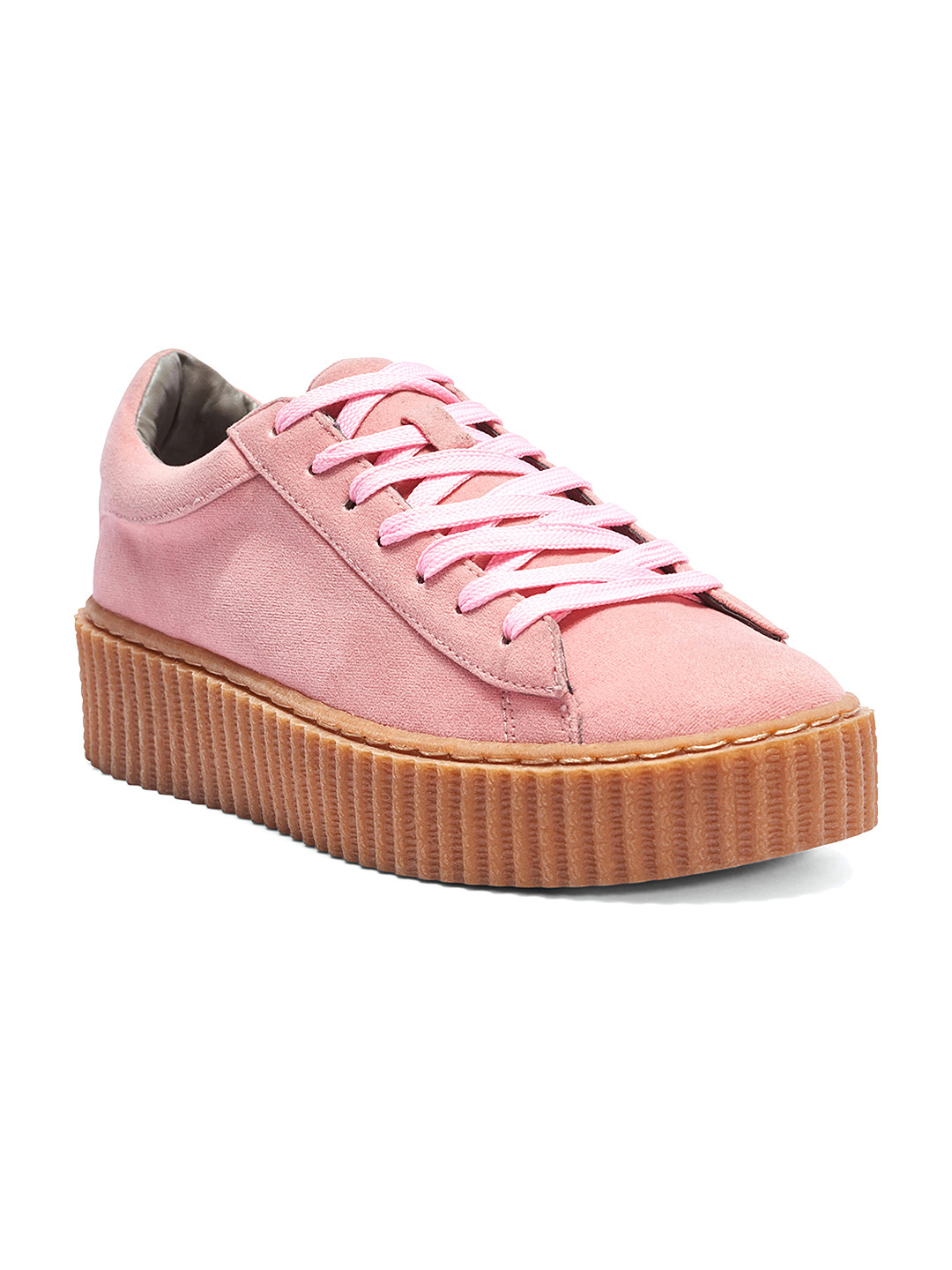 Buy Truffle Collection Women Pink Casual Shoes - Casual Shoes for Women ...