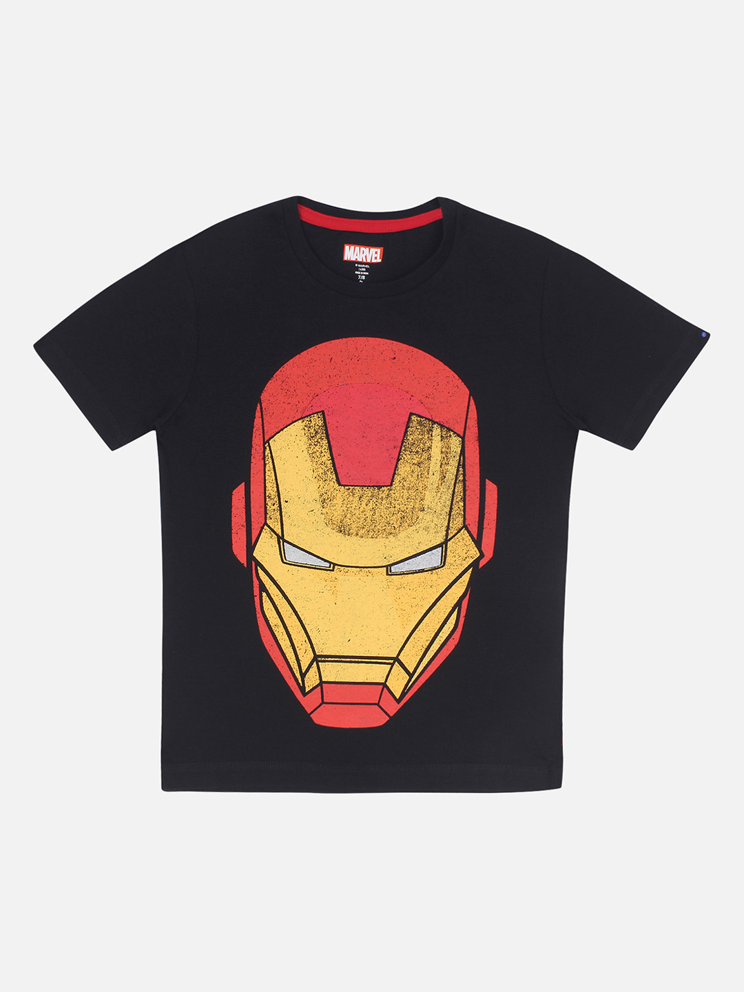 Buy Kids Ville Iron Man Featured Black Tshirt For Boys - Tshirts for ...
