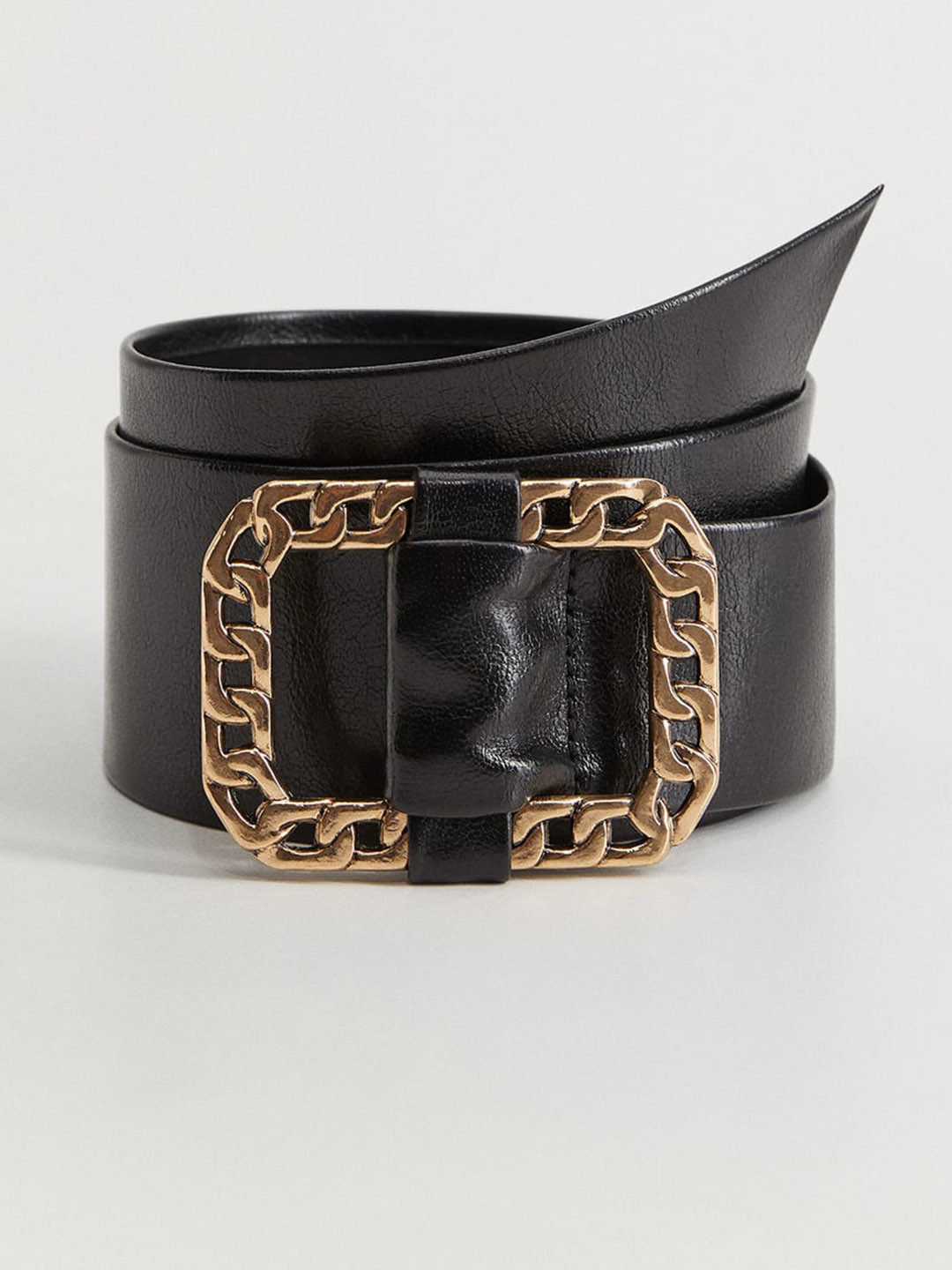 Buy MANGO Women Black Solid Wide Belt - Belts for Women 13236298 | Myntra