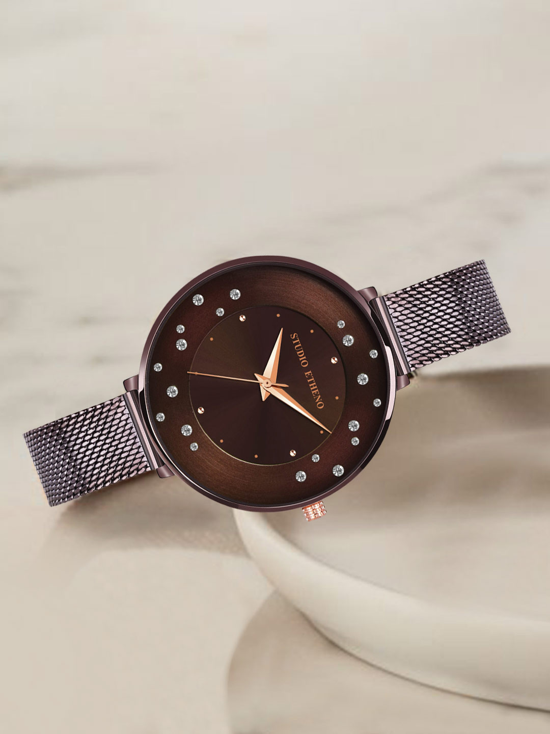 Buy STUDIO ETHENO Women Brown Analogue Watch - Watches for Women ...