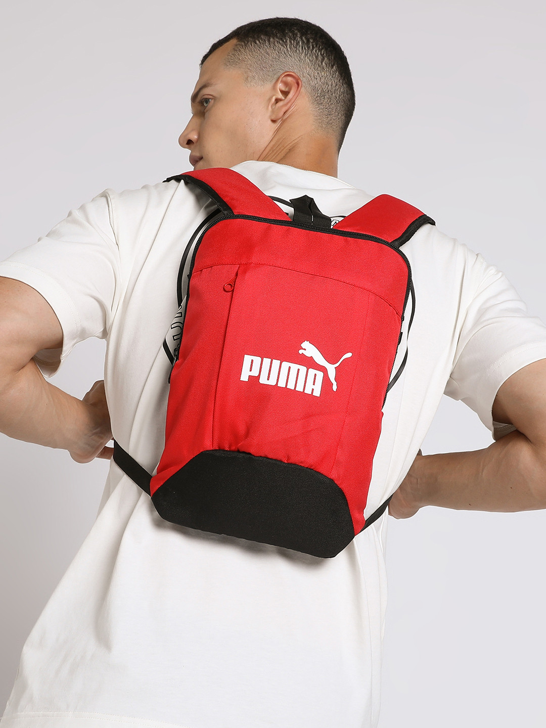 Buy Puma Unisex Red Brand Logo Backpack - Backpacks for Unisex 13278290 ...