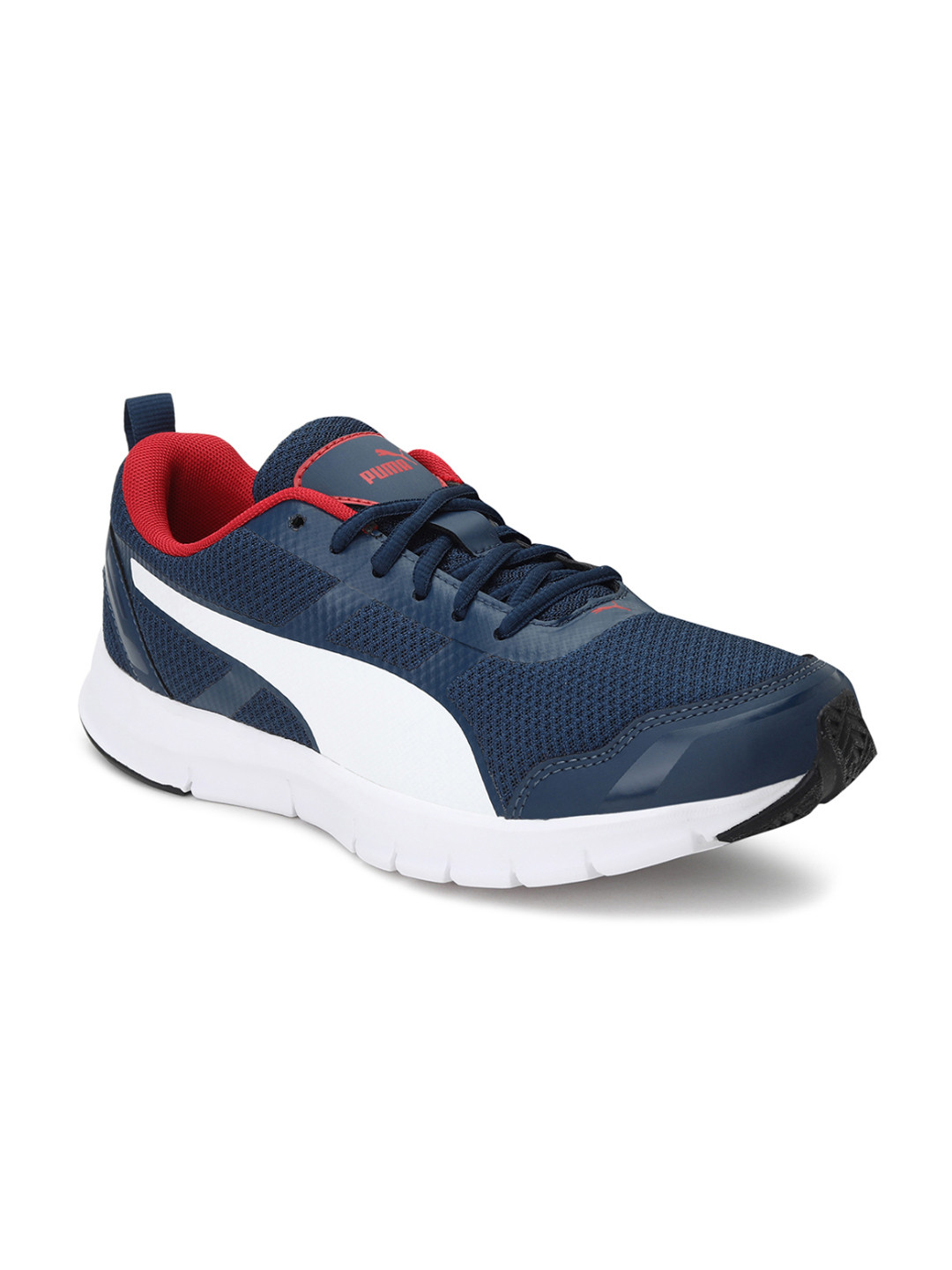 Buy Puma Men Navy Blue White Mesh Track V2 Running Shoes - Sports Shoes ...