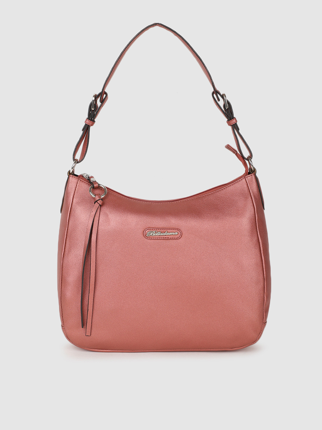 Buy BELLADAMA Pink Solid Hobo Bag - Handbags for Women 13319722 | Myntra