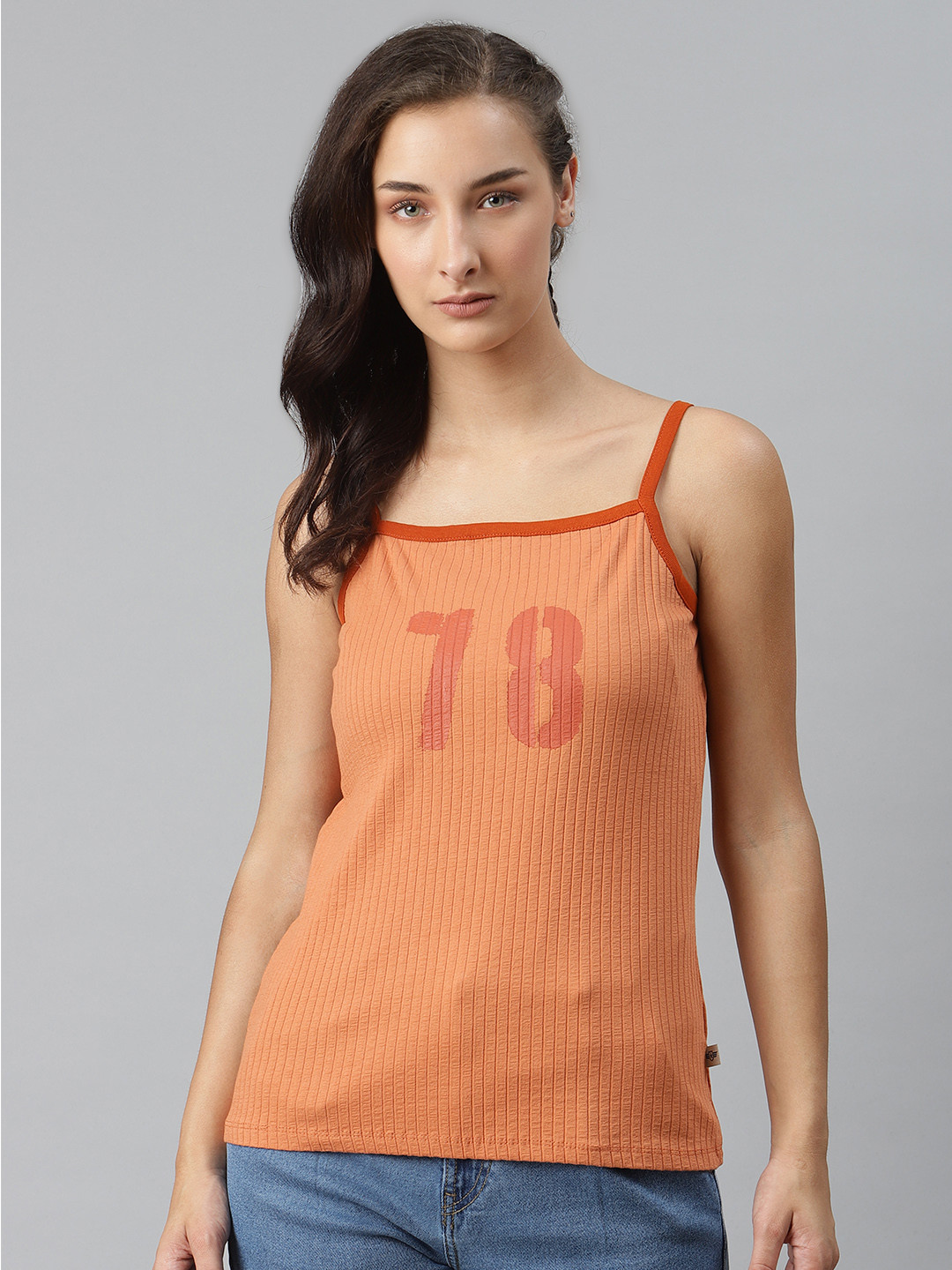 Buy The Roadster Lifestyle Co Orange Camisole Top - Tops for Women ...