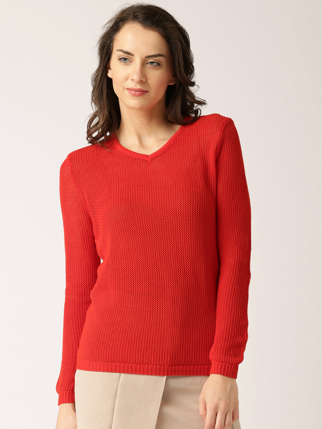 Buy DressBerry Red Sweater - Sweaters for Women 1332899 | Myntra