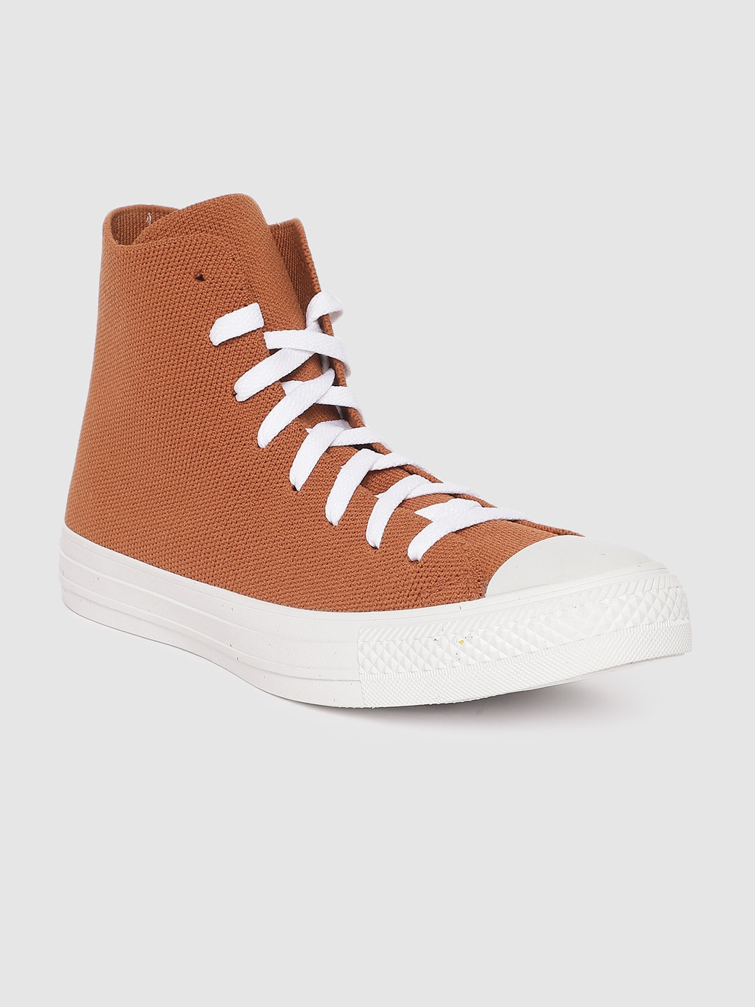 Buy Converse Unisex Rust Brown Solid High Top Sneakers - Casual Shoes ...