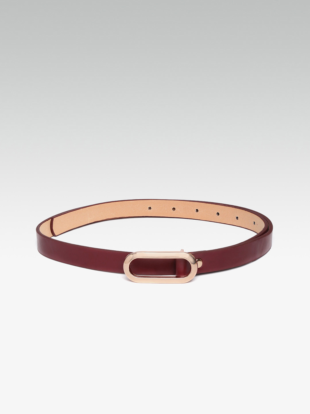 Buy 20Dresses Women Maroon Solid Slim Belt - Belts for Women 13340368 ...