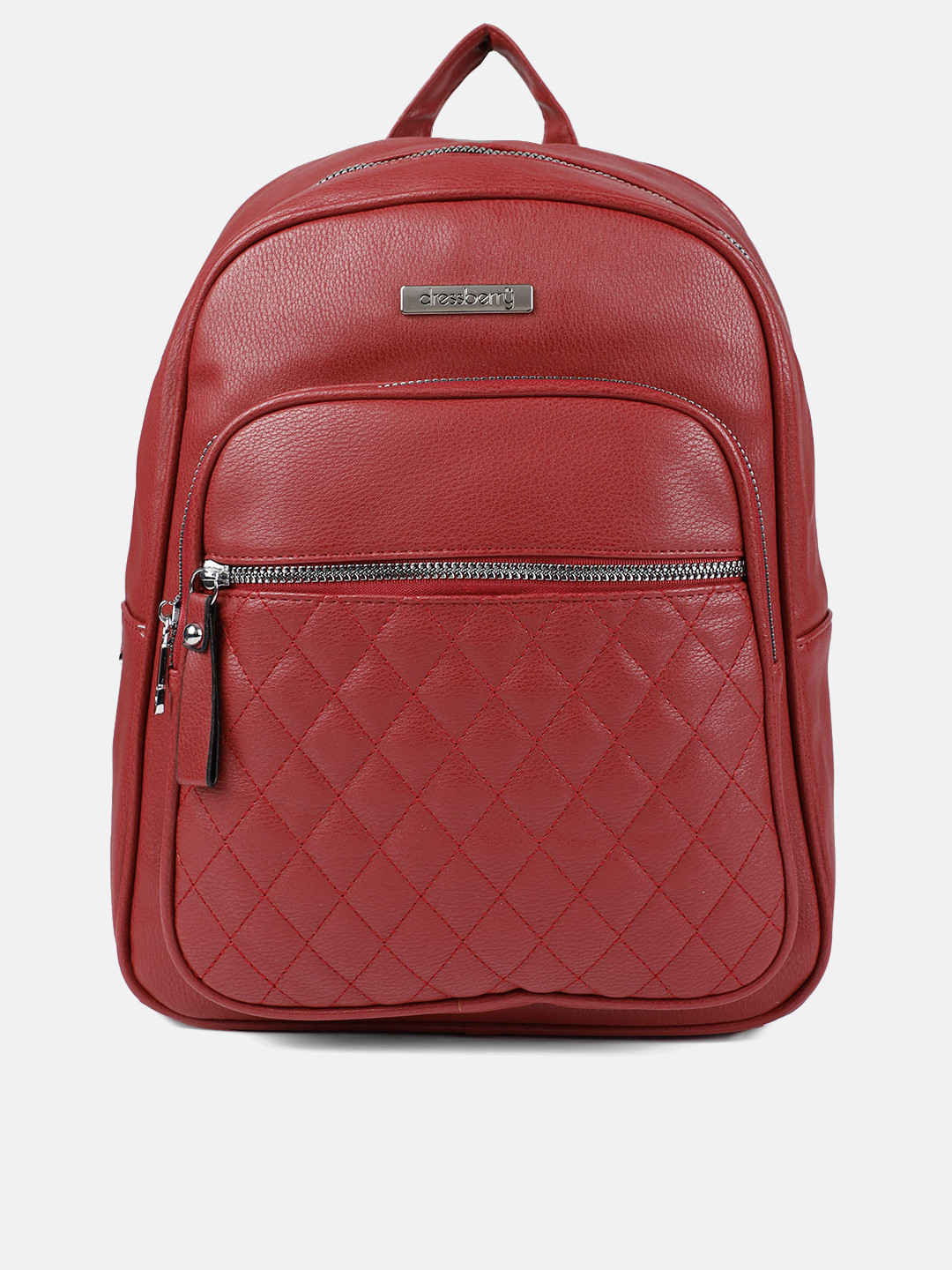 Buy DressBerry Women Red Solid Backpack - Backpacks for Women 13350288 ...