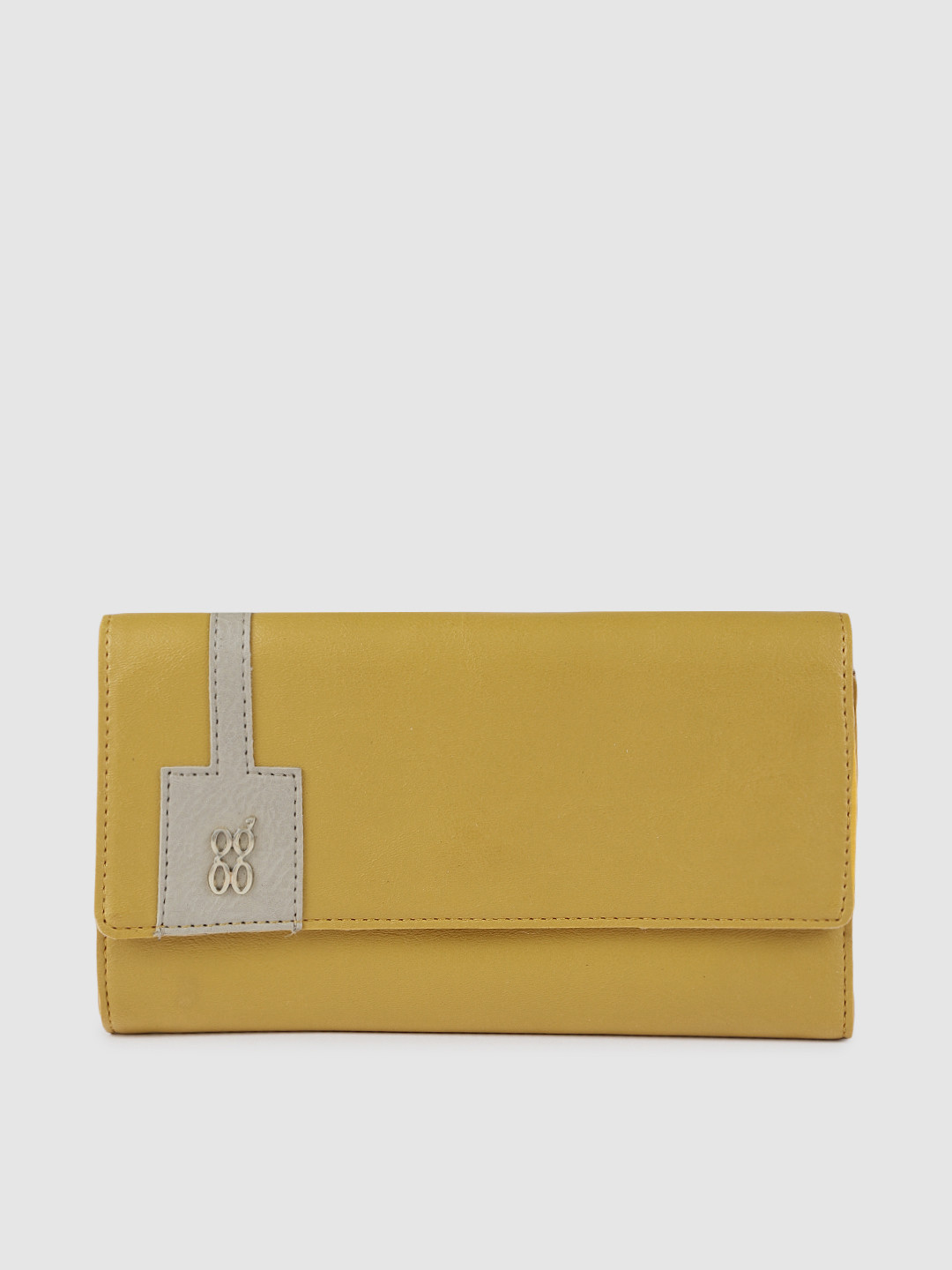 Buy Baggit Women Yellow Solid Three Fold Wallet - Wallets for Women ...