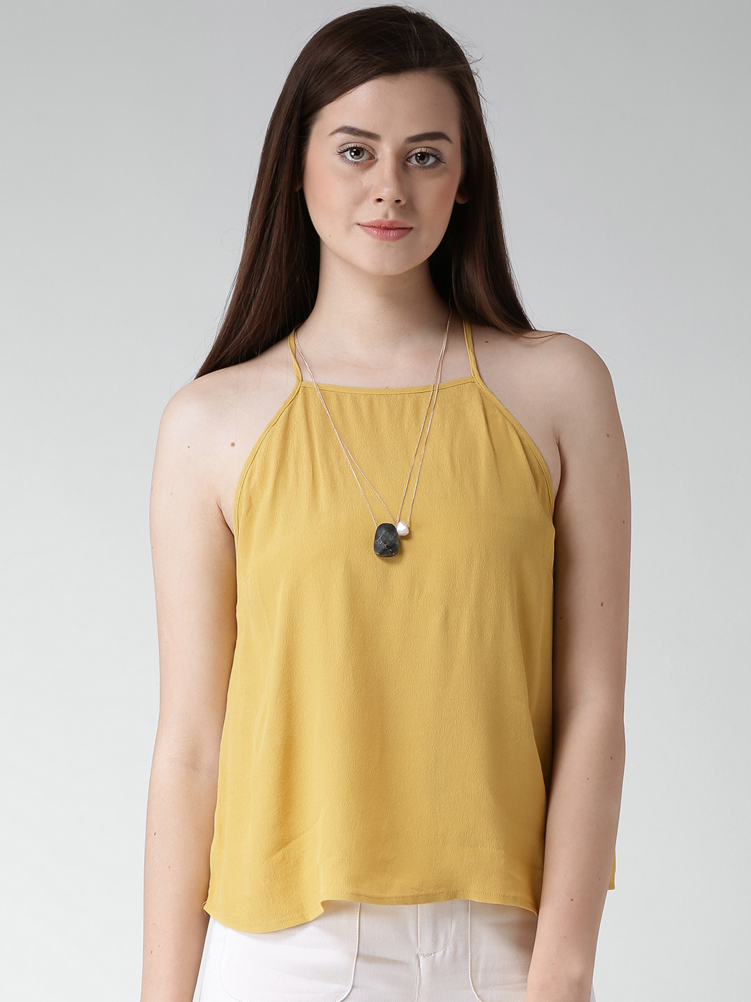 Buy FOREVER 21 Yellow Textured Top - Tops for Women 1337389 | Myntra