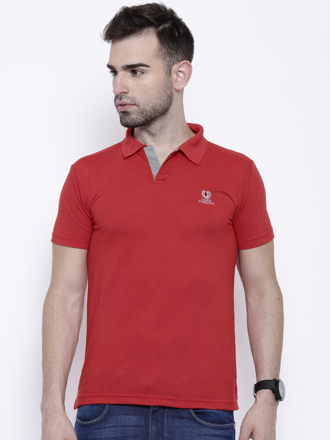 Buy Duke Red Polo T Shirt - Tshirts for Men 1340416 | Myntra