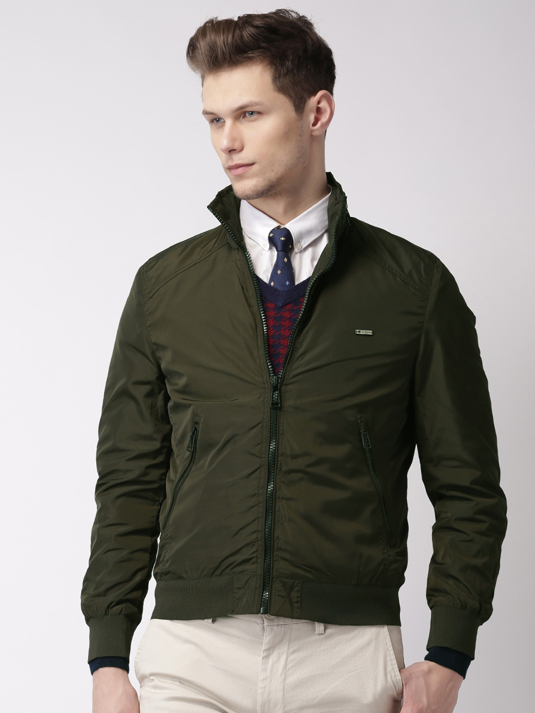 Buy INVICTUS Coffee Brown Jacket With Concealed Attached Hood - Jackets ...