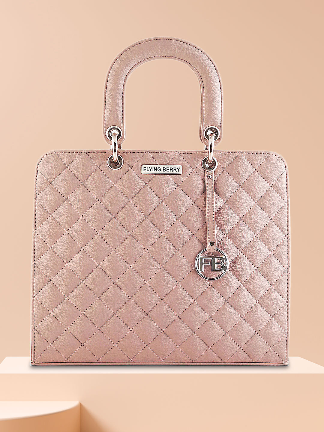 Buy FLYING BERRY Mauve Solid Handheld Bag - Handbags for Women 13430934 ...