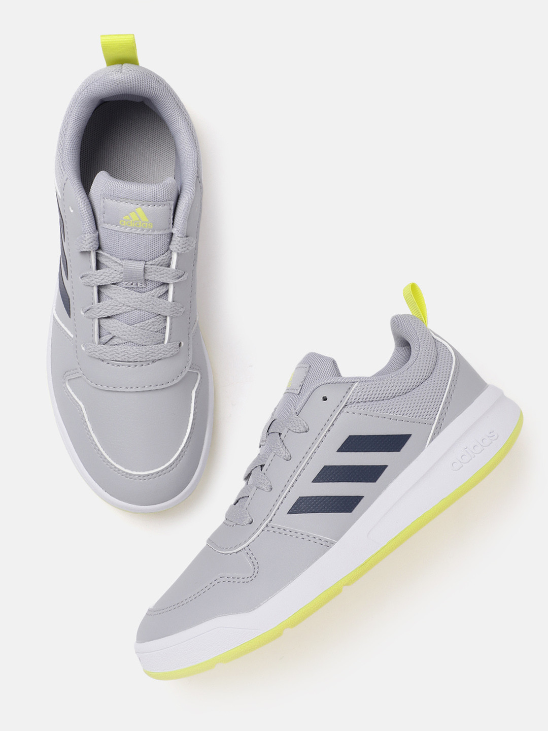 Buy ADIDAS Kids Grey Solid Tensaur Running Shoes - Sports Shoes for ...