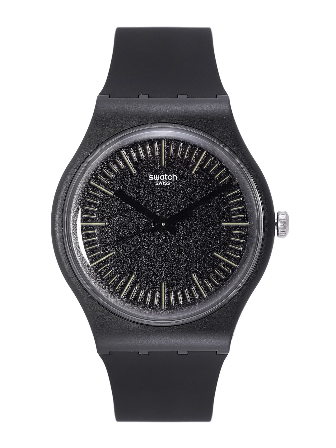 Buy Swatch Unisex Black Water Resistant Analogue Watch SUOB184 ...