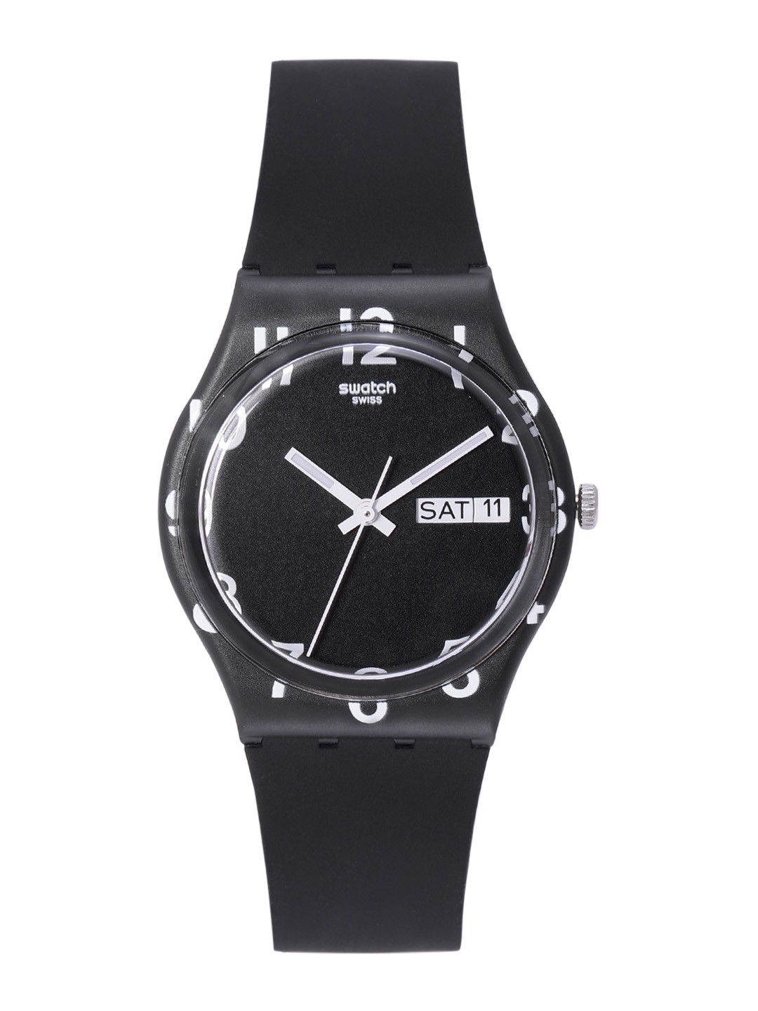 Buy Swatch Women Black Shock Resistant Water Resistant Analogue Watch ...