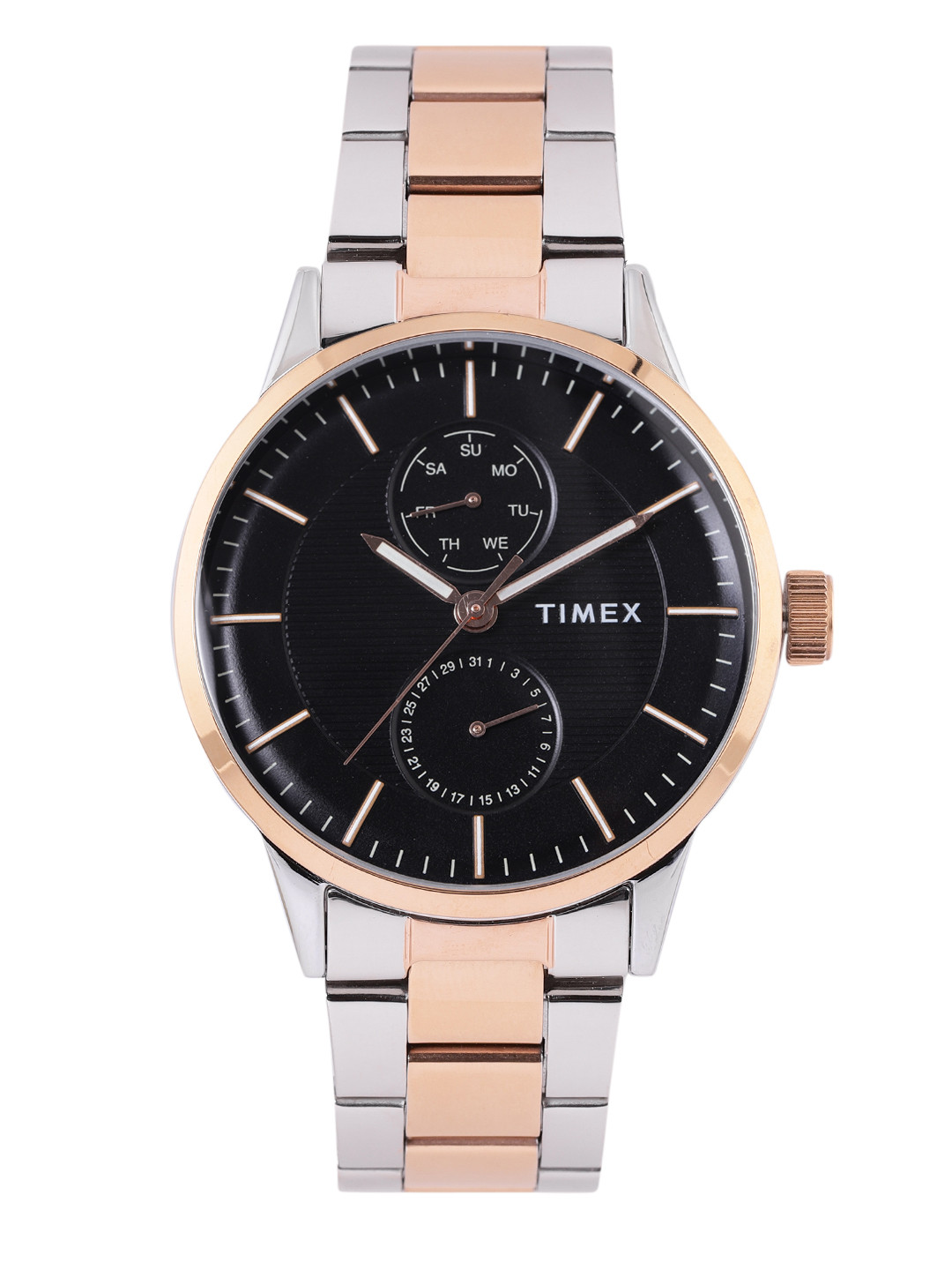 Buy Timex Men Black Bracelet Style Multifunction Analogue Watch ...