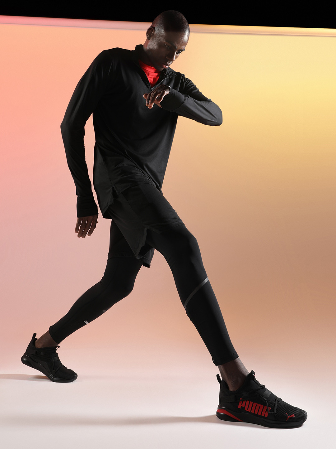 Buy Puma Men Black Softride Rift Slip On Bold Walking Shoes - Sports ...