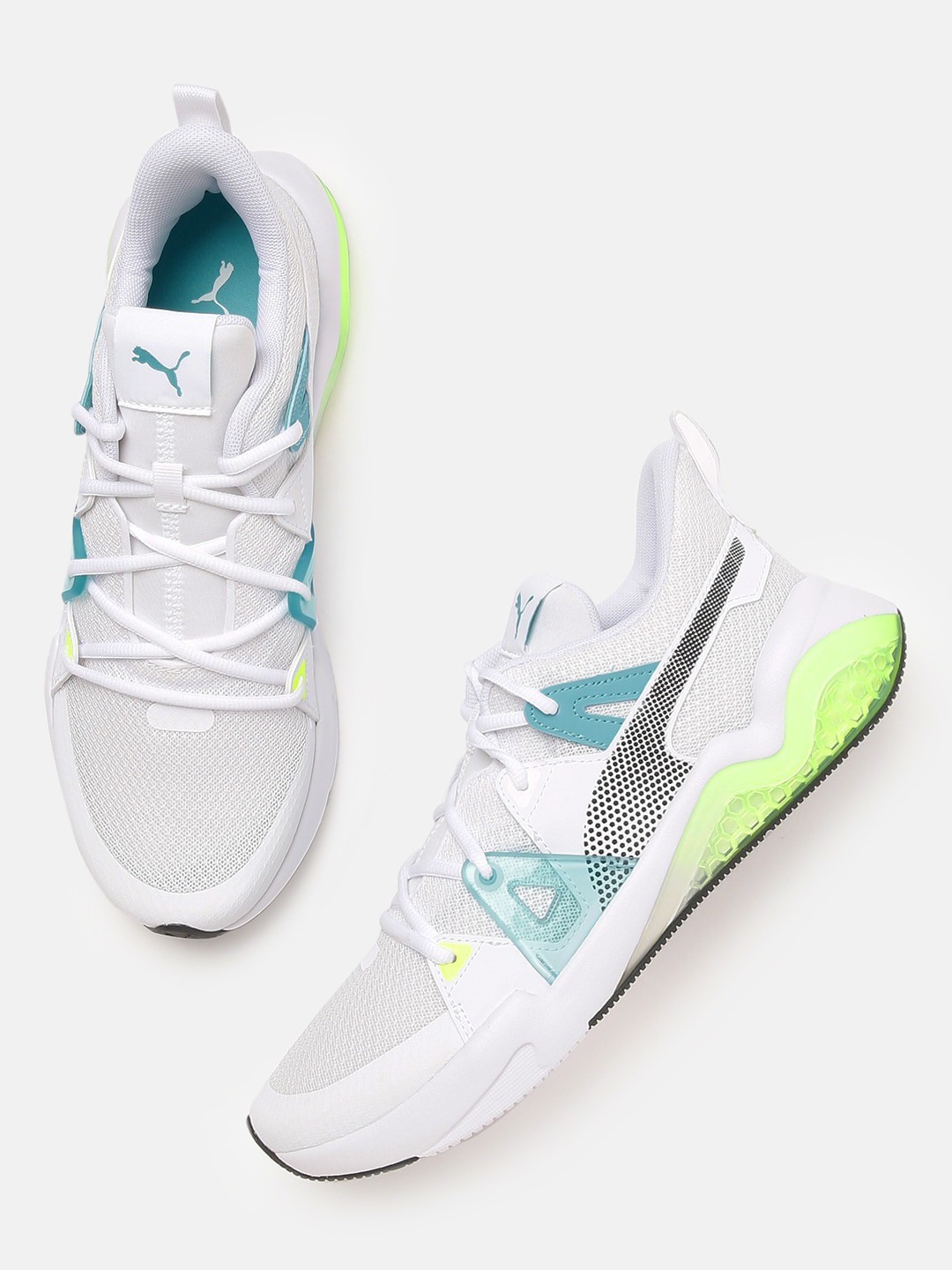 Buy Puma Men White Cell Fraction Fade Running Shoes - Sports Shoes for ...