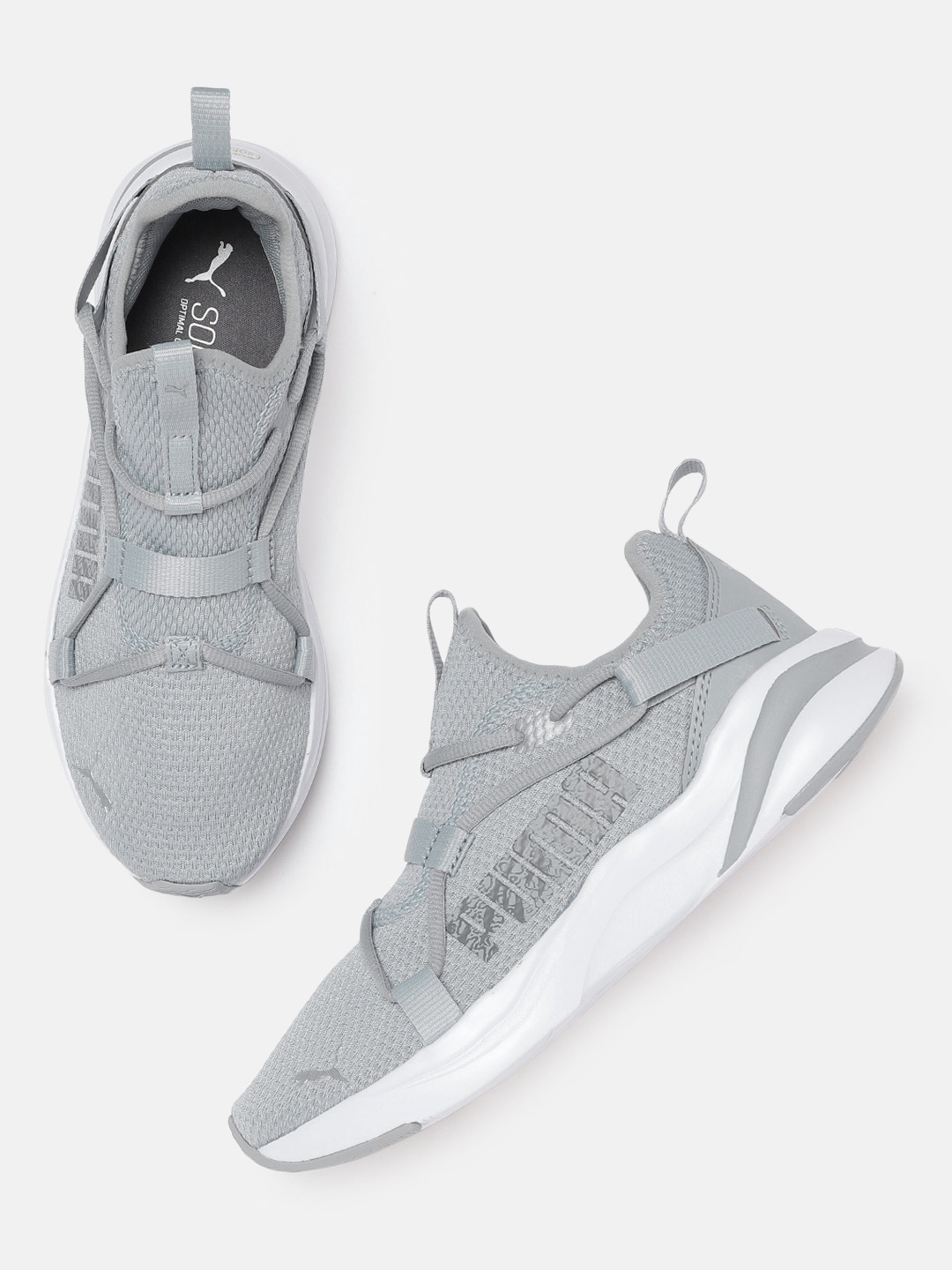 Buy Puma Women Grey Softride Rift SoftFoam Slip On Running Shoes ...