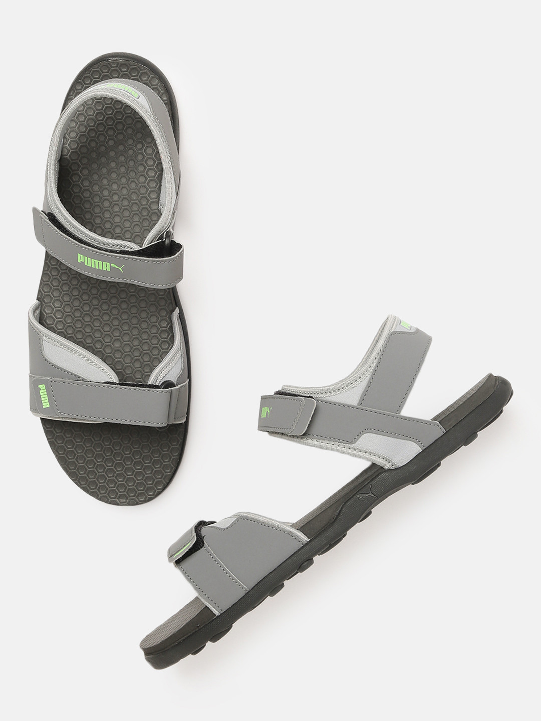Buy Puma Men Grey Street Walk V1 Sports Sandals - Sandals for Men ...
