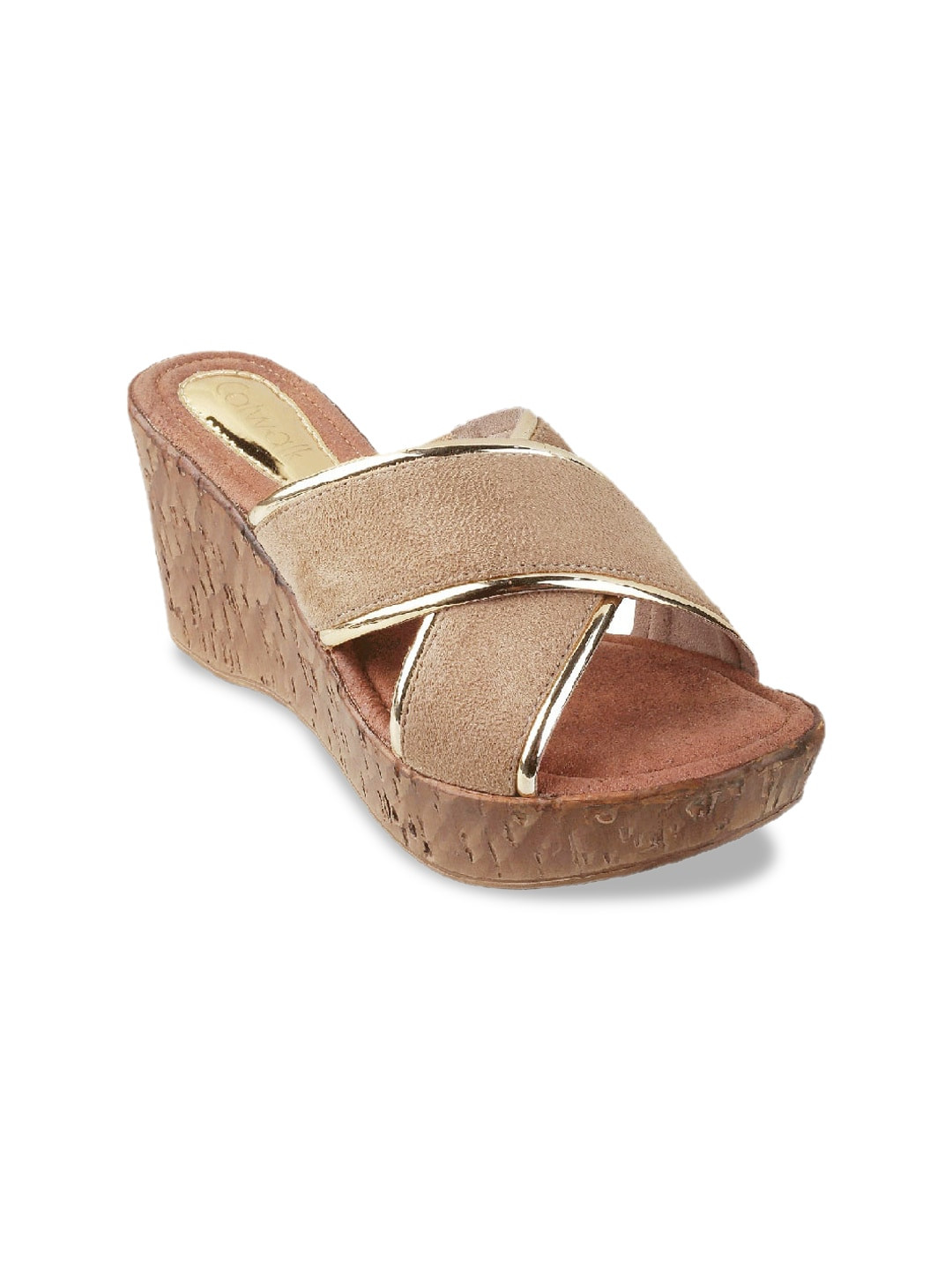 Buy Catwalk Women Taupe Solid Wedges - Heels for Women 13484594 | Myntra