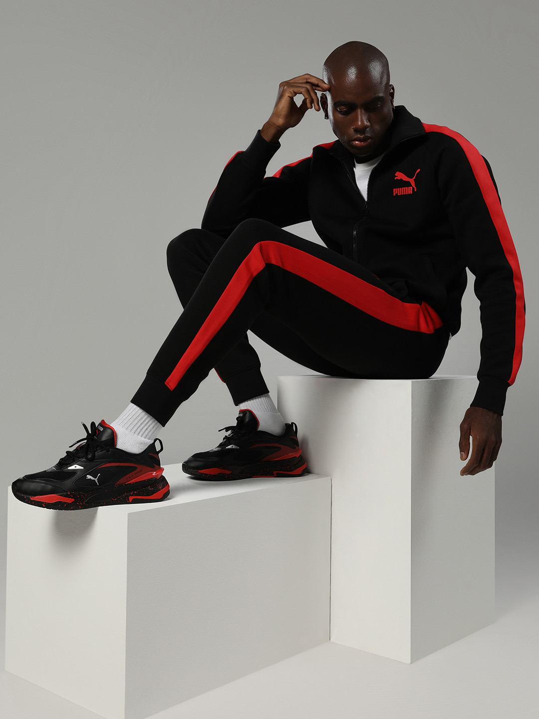 Buy Puma Unisex Black & Red RS Fast Nano Casual Shoes - Casual Shoes ...