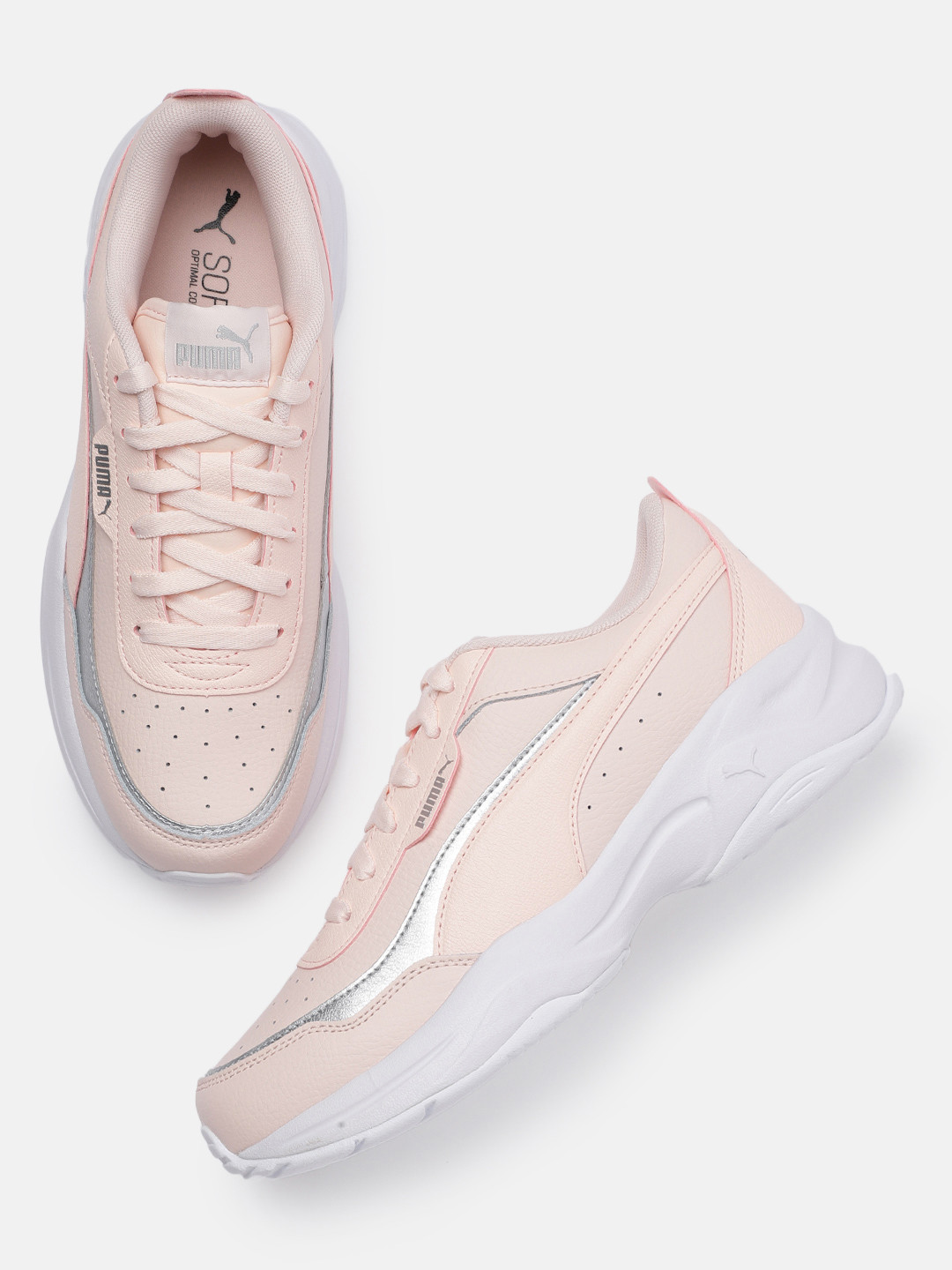 Buy Puma Women Pink Leather Sneakers - Casual Shoes for Women 13486242 ...