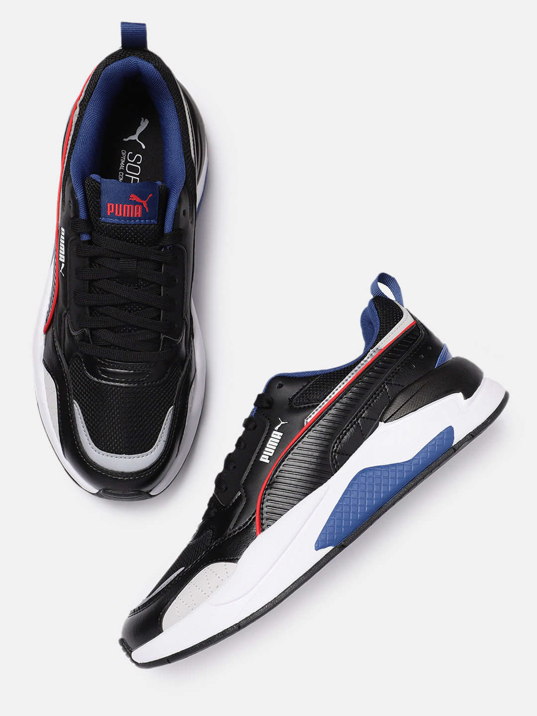 Buy Puma Unisex Black Solid X Ray 2 Square Sneakers - Casual Shoes for ...