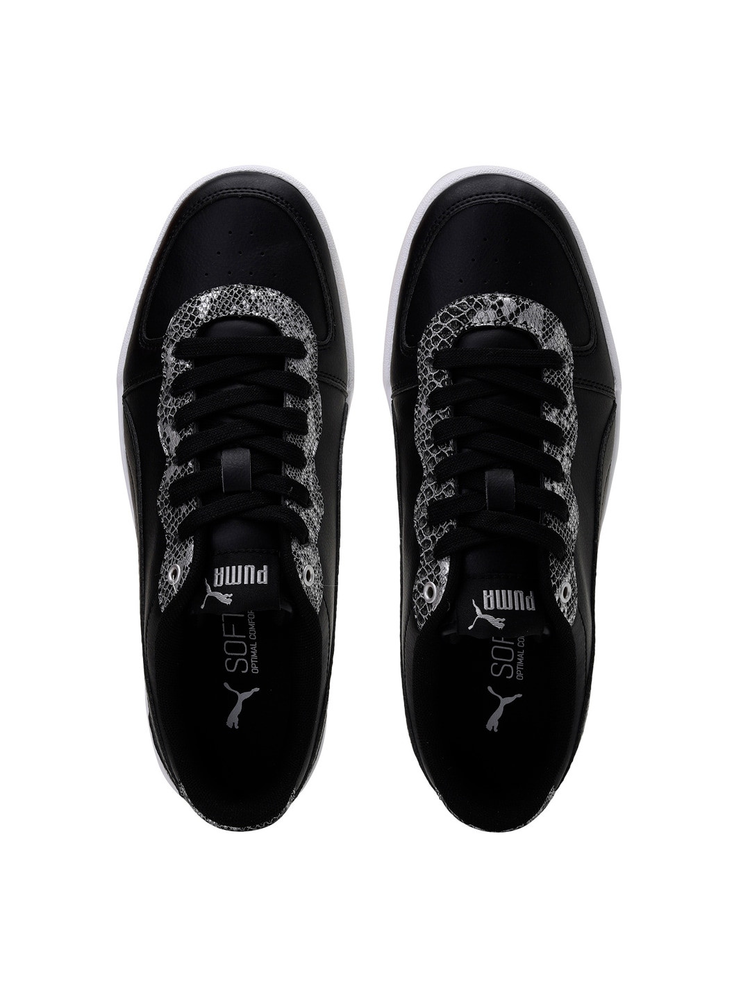 Buy Puma Women Black & Grey Printed Skye Untamed Sneakers - Casual ...