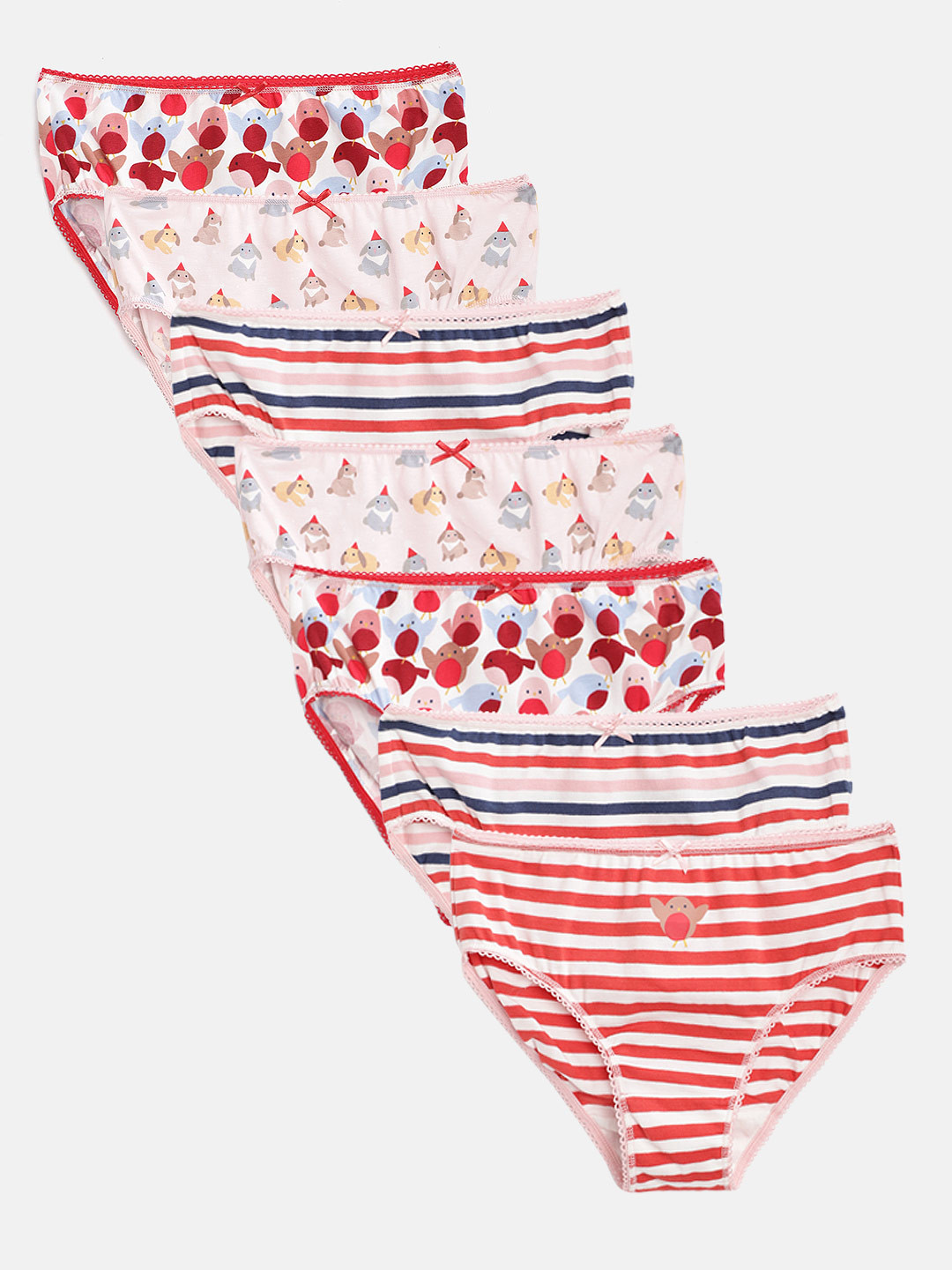 Buy Marks & Spencer Girls Pack Of 7 Printed Briefs - Briefs for Girls ...