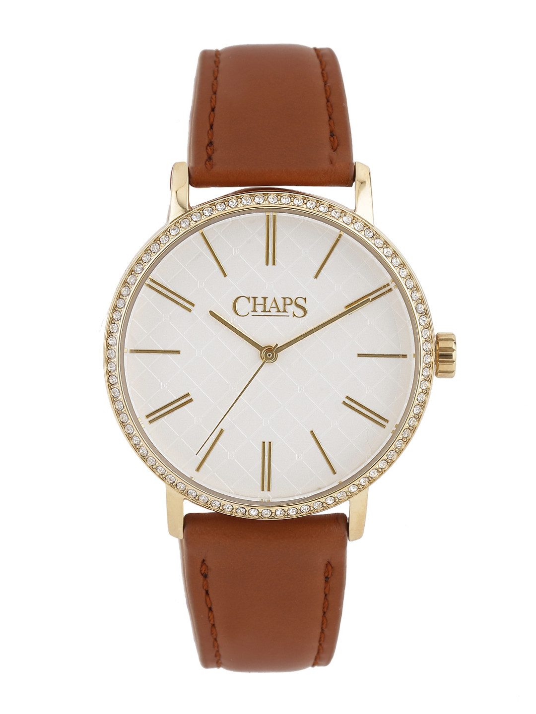 Buy CHAPS WHITNEY Women White Stone Studded Dial Watch CHP1001 ...
