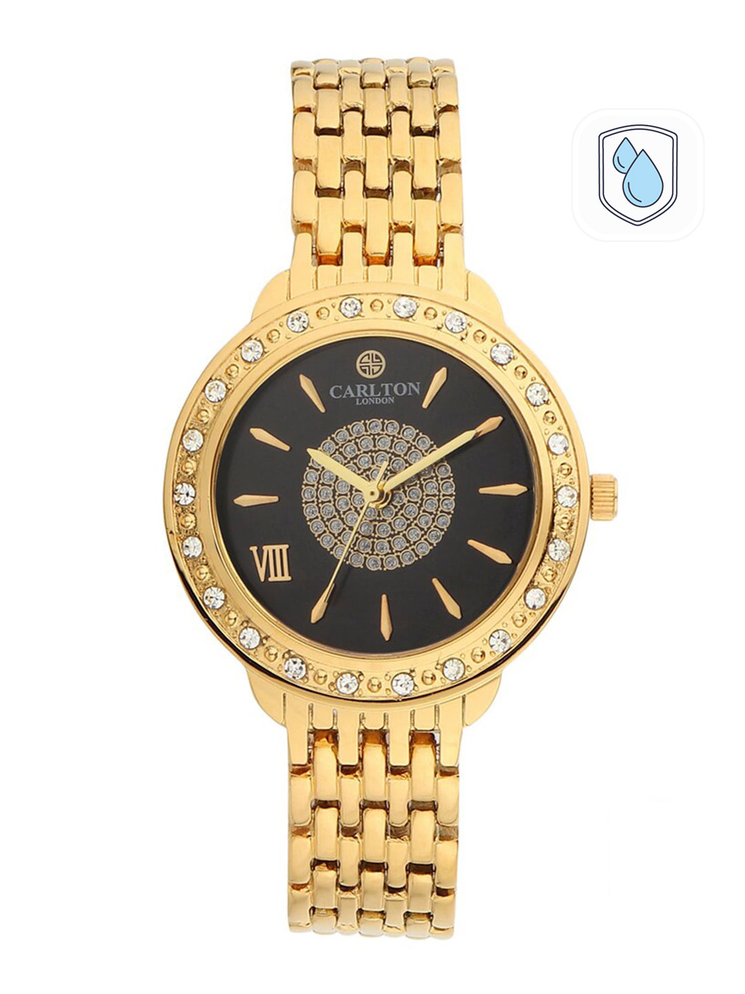 Buy Carlton London Women Gold Toned Analogue Watch CL046GBKG - Watches ...
