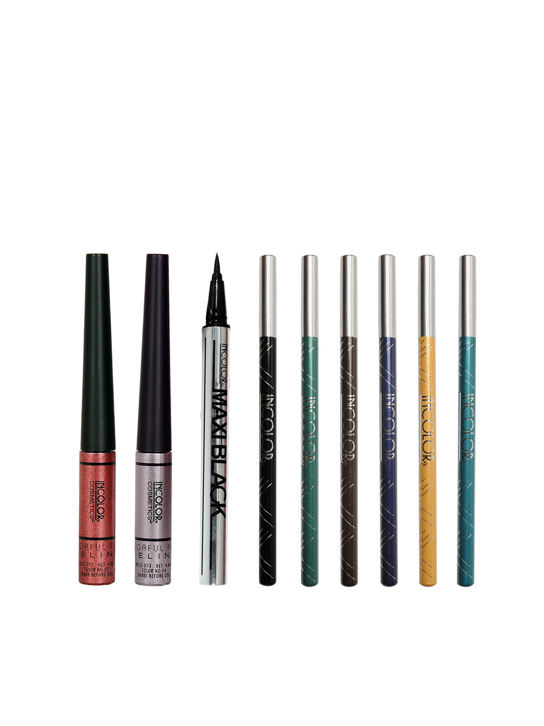 Buy INCOLOR Eye Makeup Gift Set - Kajal And Eyeliner for Women 13536922 ...