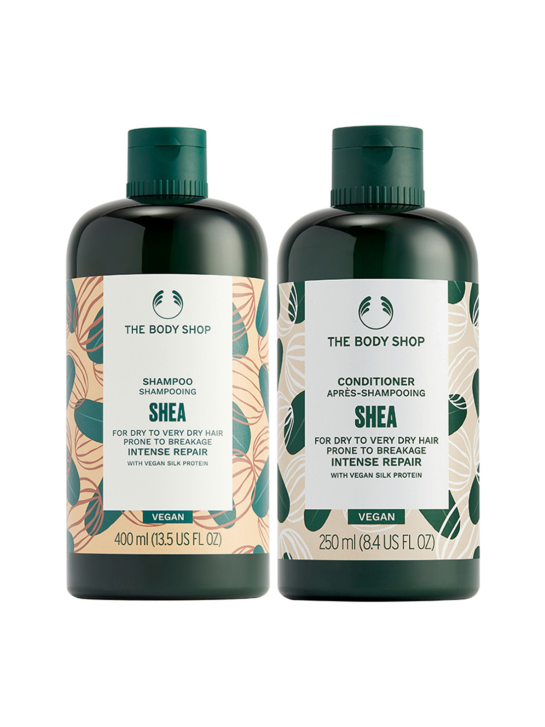 Buy THE BODY SHOP Unisex Set Of Shea Butter Richly Replenishing Shampoo ...