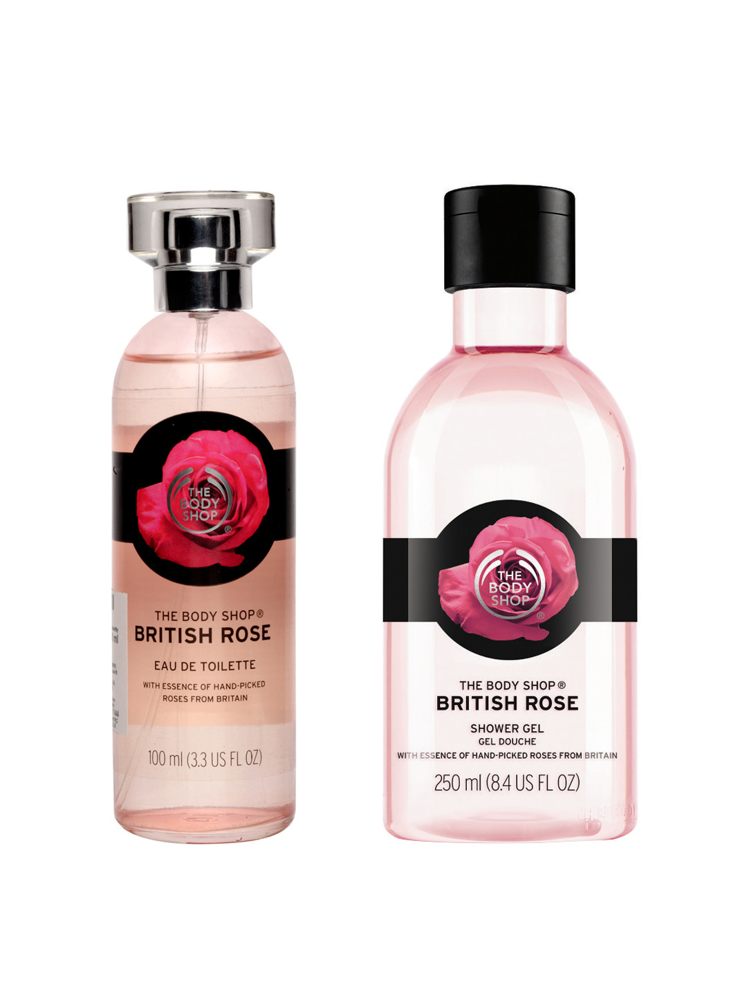 Buy THE BODY SHOP Unisex British Rose Shower Gel & British Rose Body ...