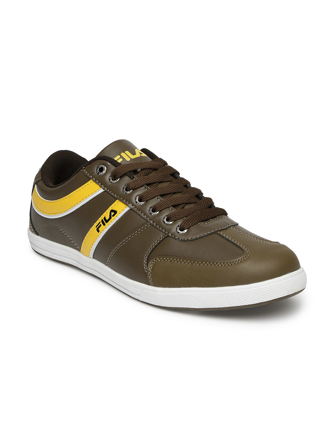 Buy FILA Men Brown Alwin Sneakers - Casual Shoes for Men 1353890 | Myntra