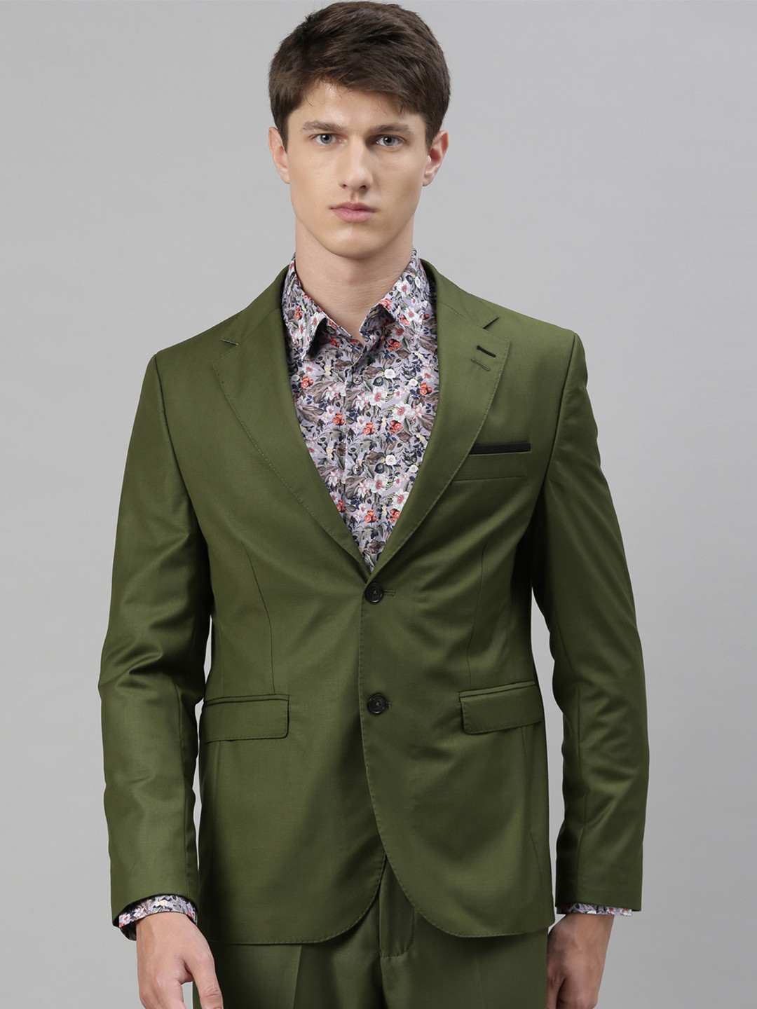 Buy RARE RABBIT Men Ablaze Slim Fit Solid Single Breasted Blazer ...