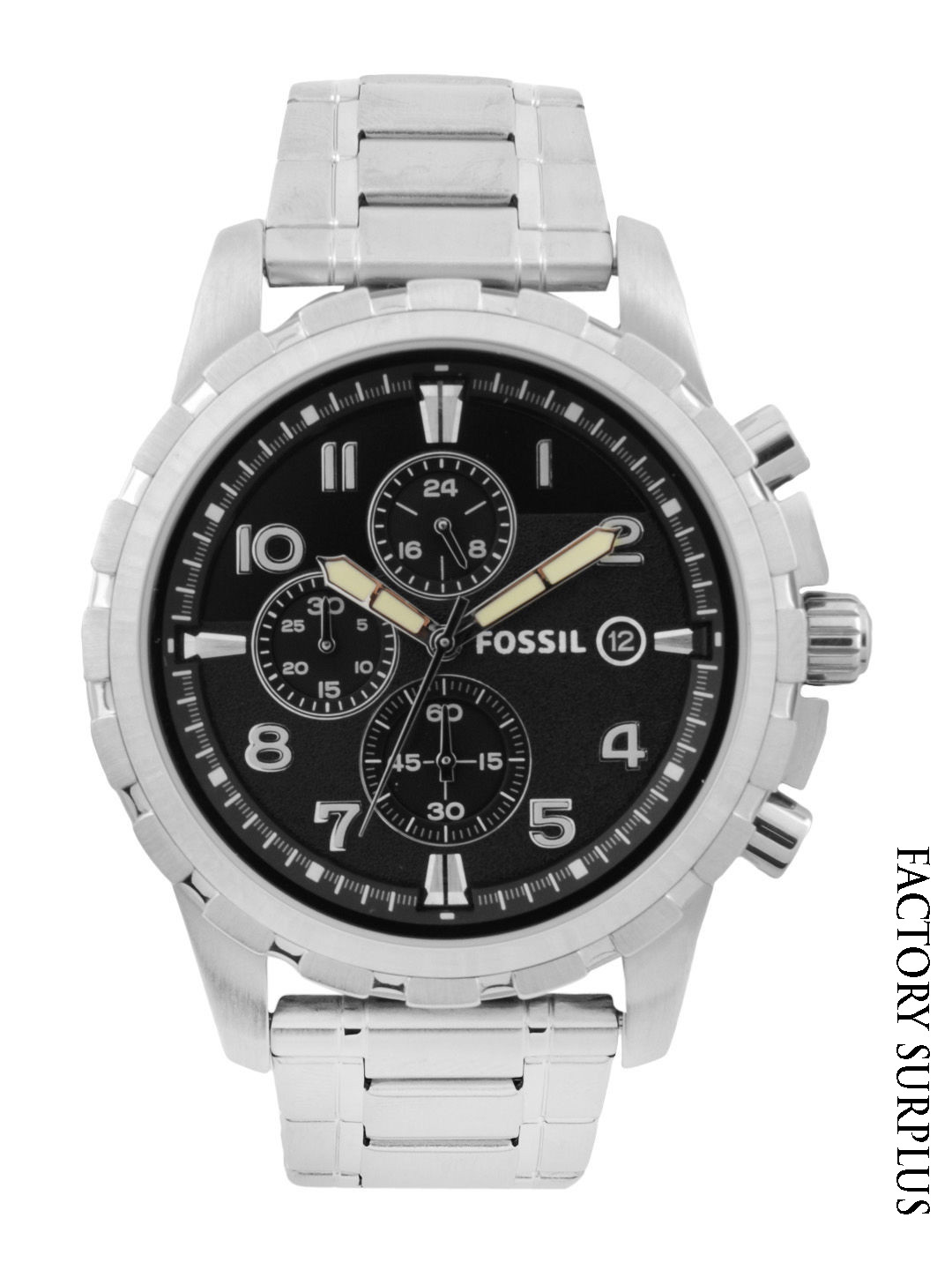 Buy Fossil Men Black Chronograph Dial Watch FS4542 - Watches for Men ...