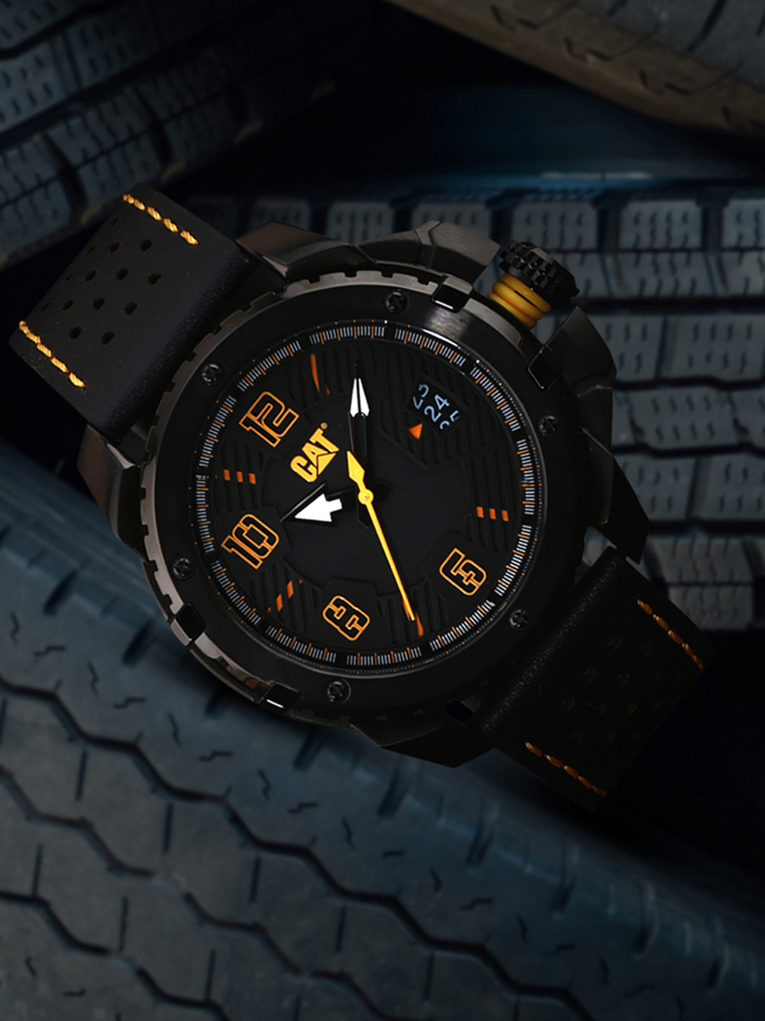 Buy CAT Men Black Analogue Watch - Watches for Men 13557672 | Myntra