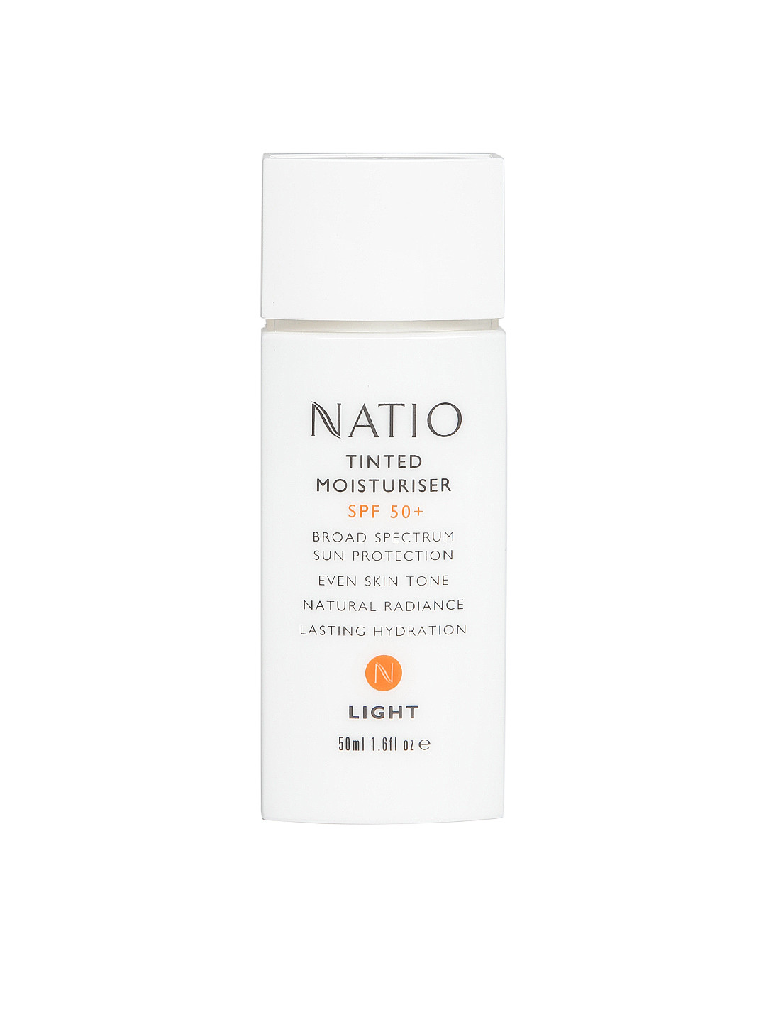 Buy Natio Light Tinted Moisturiser SPF 50+ - Day Cream for Women ...