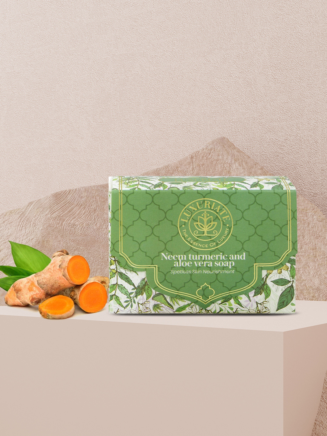 Buy LUXURIATE Neem Turmeric Aloe Vera Spotless Skin Nourishment Soap ...