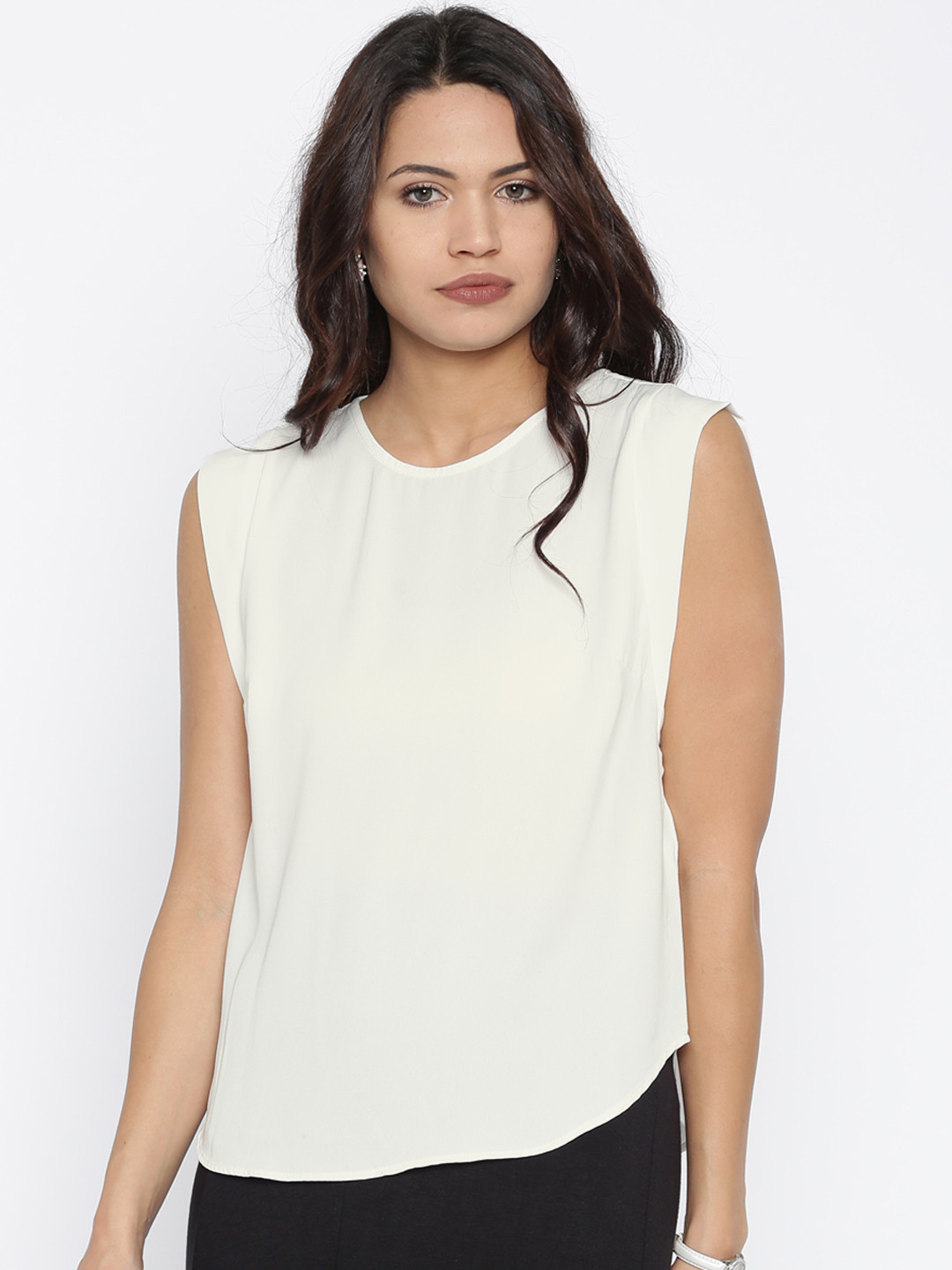 Buy FOREVER 21 White Polyester Top - Tops for Women 1367398 | Myntra