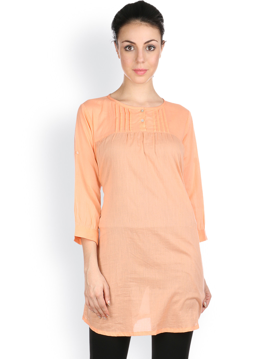Buy Indibelle Orange Tunic - Tunics for Women 1371569 | Myntra