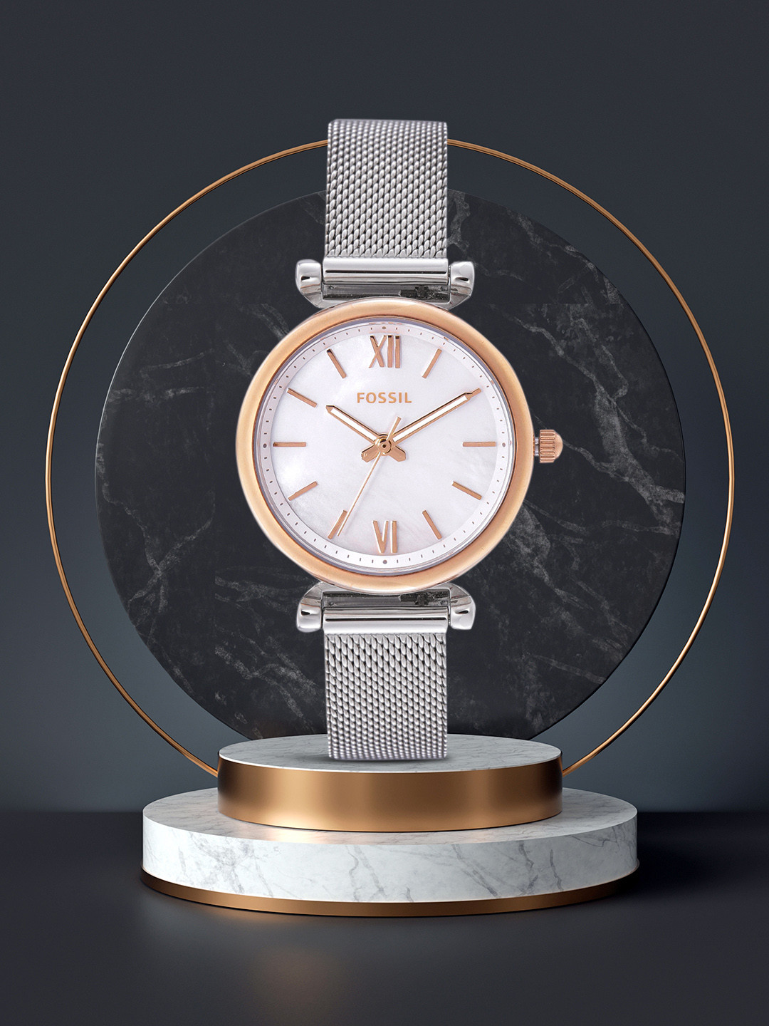 Buy Fossil Women Off White Carlie Analogue Watch ES4614 - Watches for ...