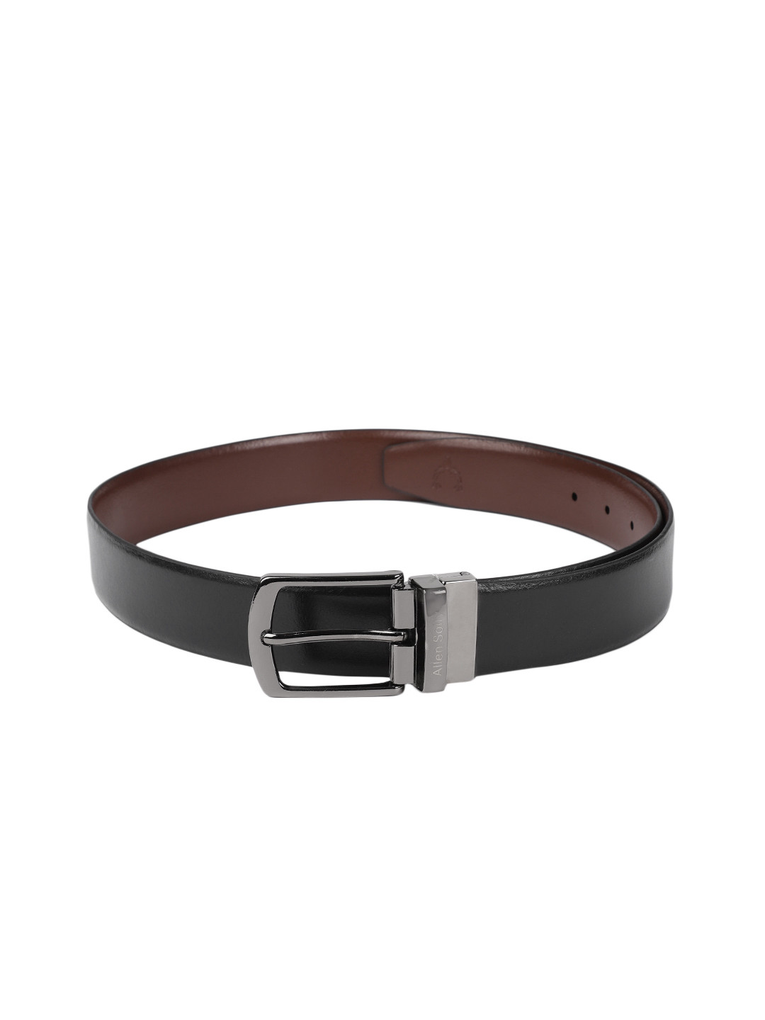 Buy Allen Solly Men Black Leather Reversible Belt - Belts for Men ...